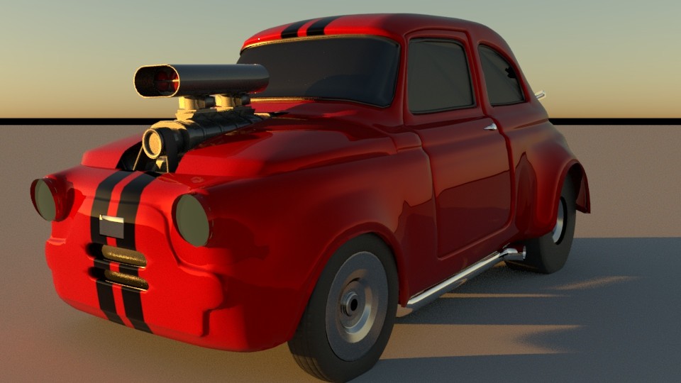 ArtStation - Fiat Dragster (Late)