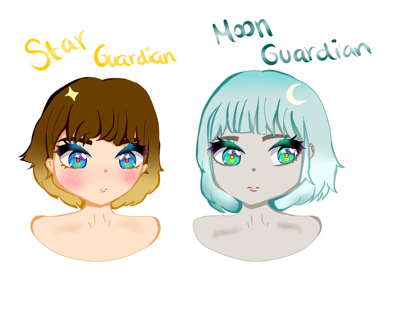 ArtStation - Star and Moon Girls