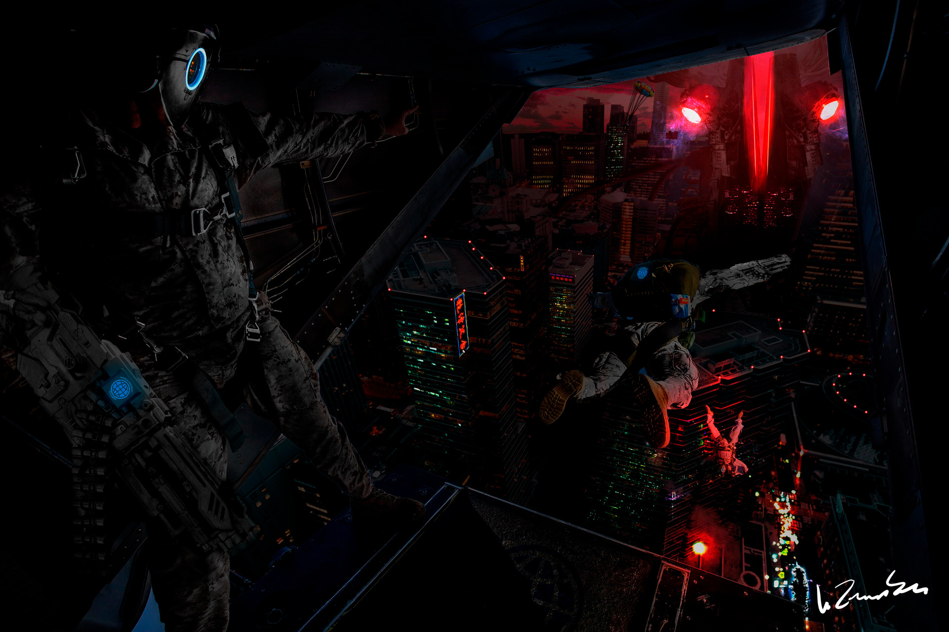 ArtStation - Red Nemesis - photobashing - mate painting