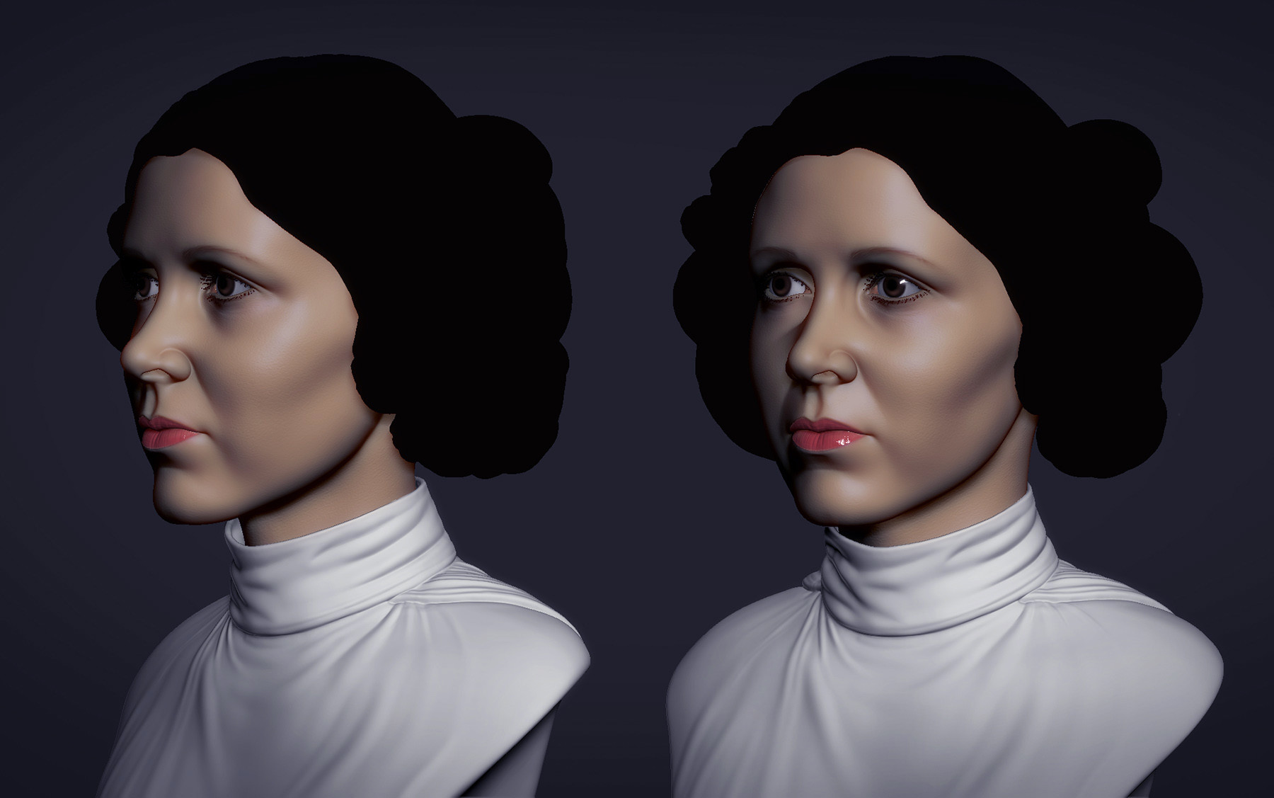 ArtStation - Princess Leia Organa wip