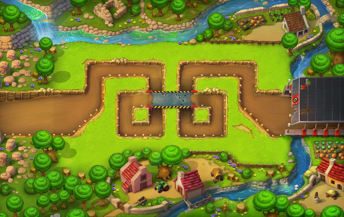 Marcel Hampel - 2D Game Maps for Fieldrunners 2