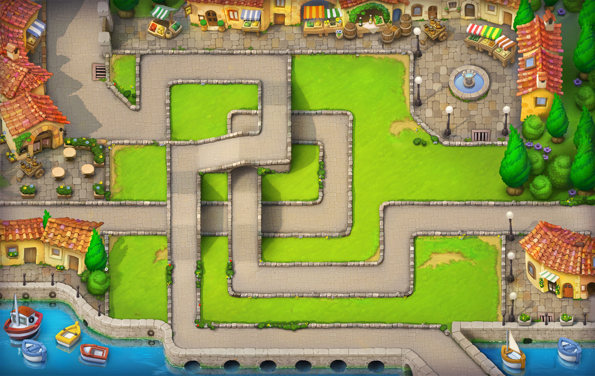 Marcel Hampel - 2D Game Maps for Fieldrunners 2