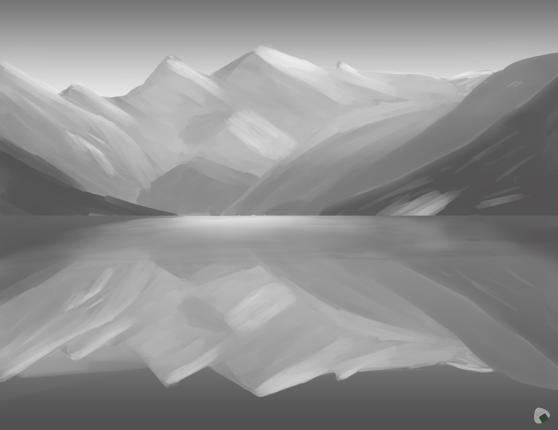 ArtStation - Mountain Reflection