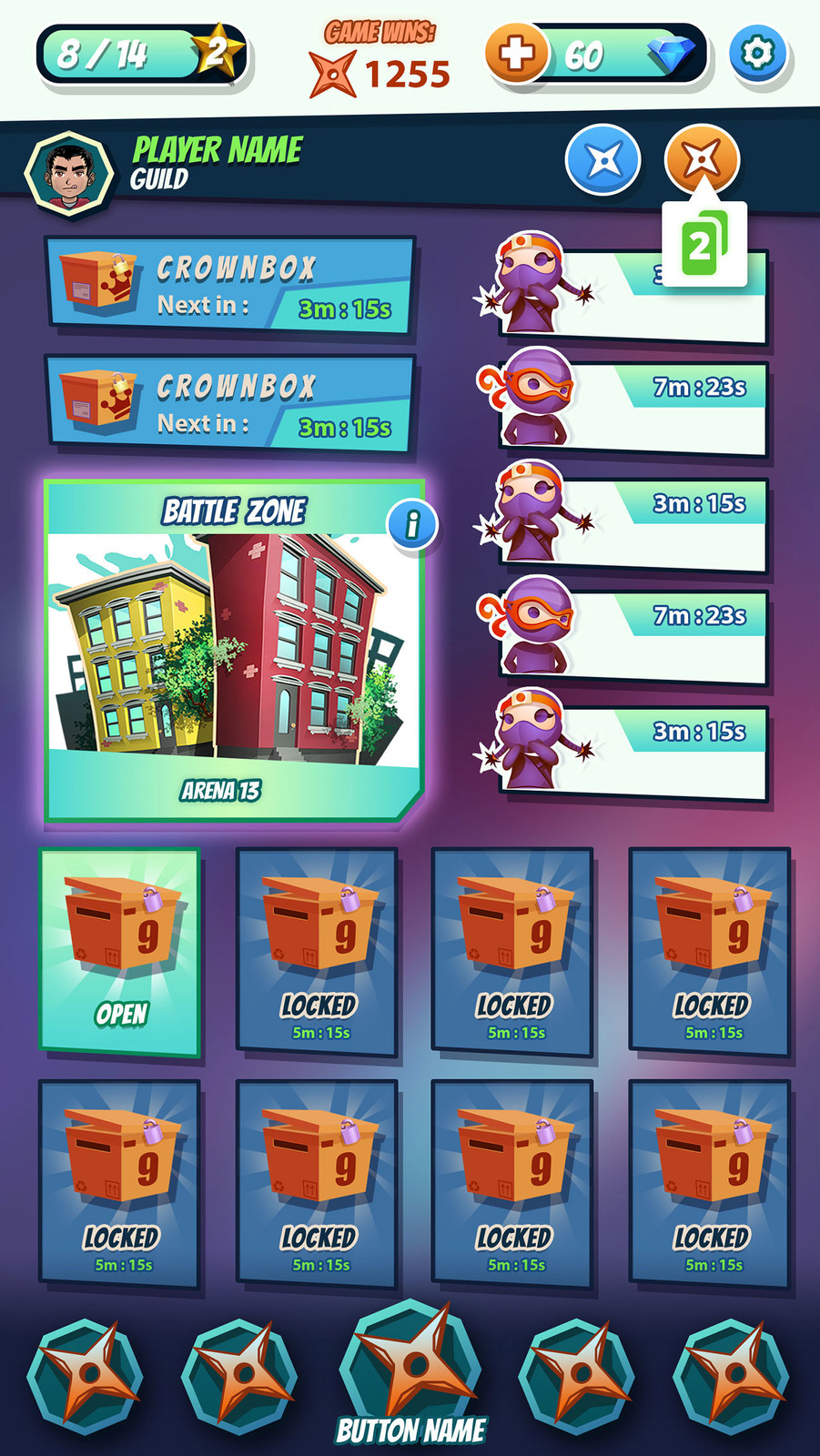 PUNCHev Group - UFIGHTER - Game UI Concept