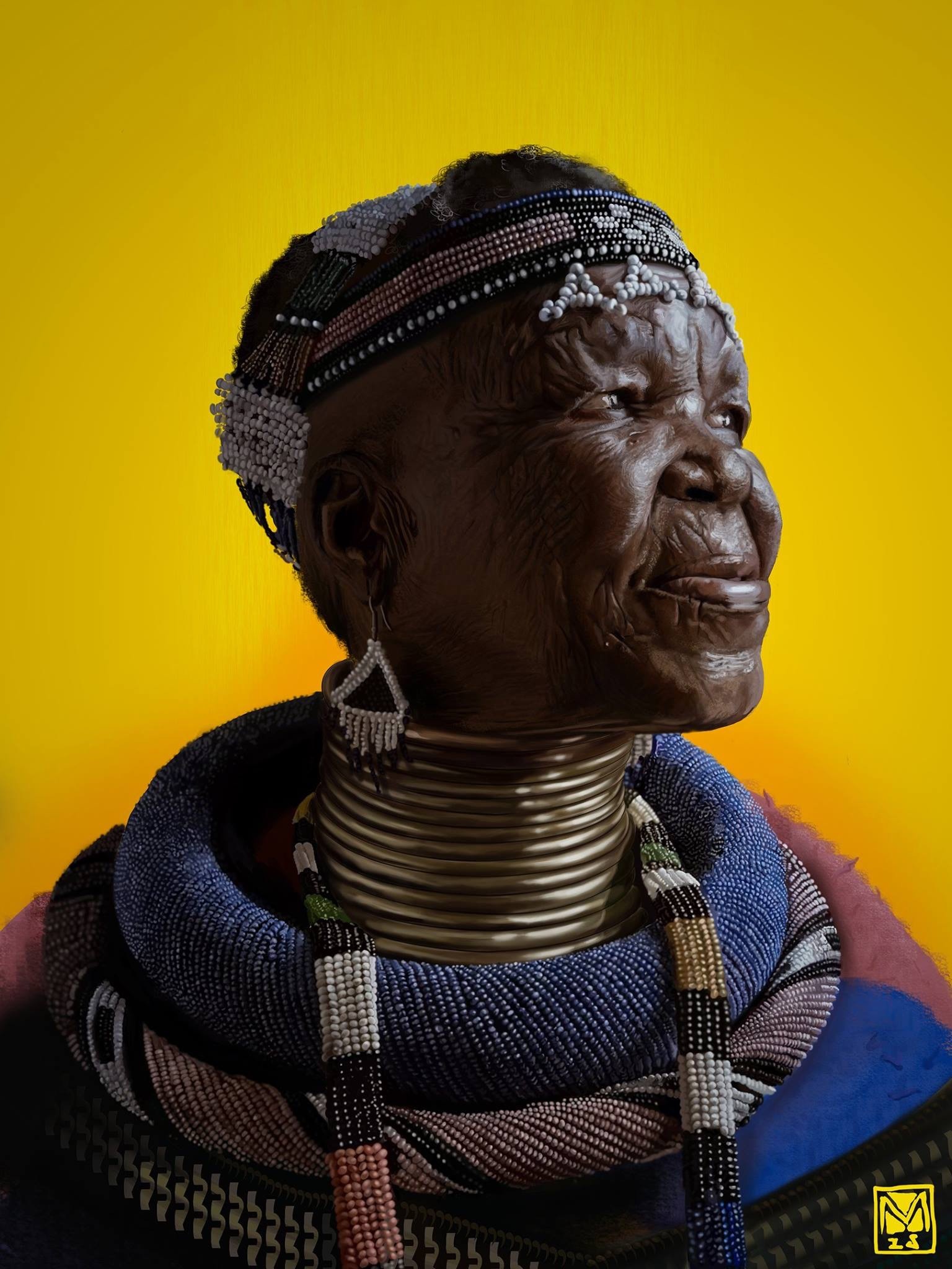 ArtStation - African tribe woman