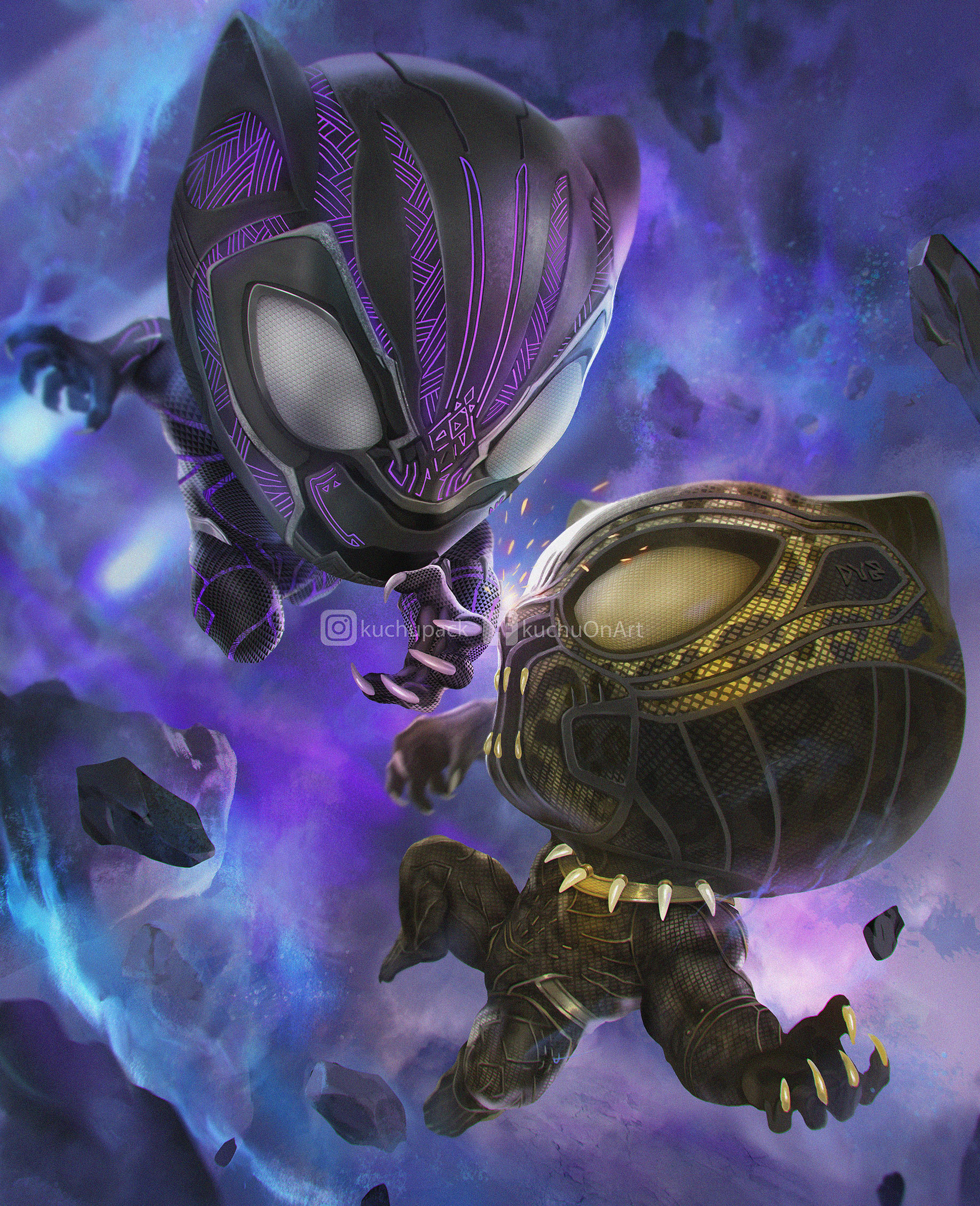 how to draw chibi killmonger