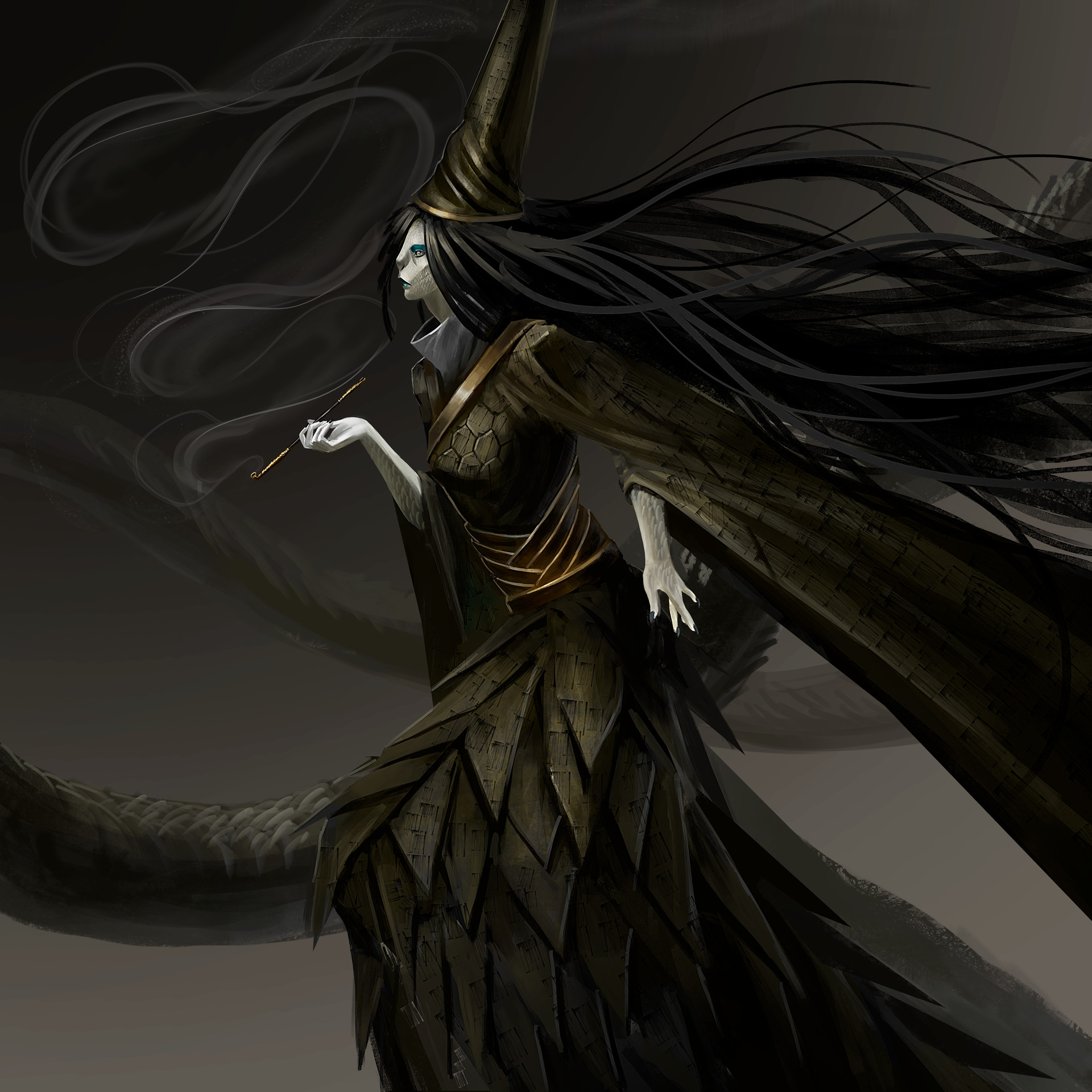 ArtStation - Great Serpent Inari