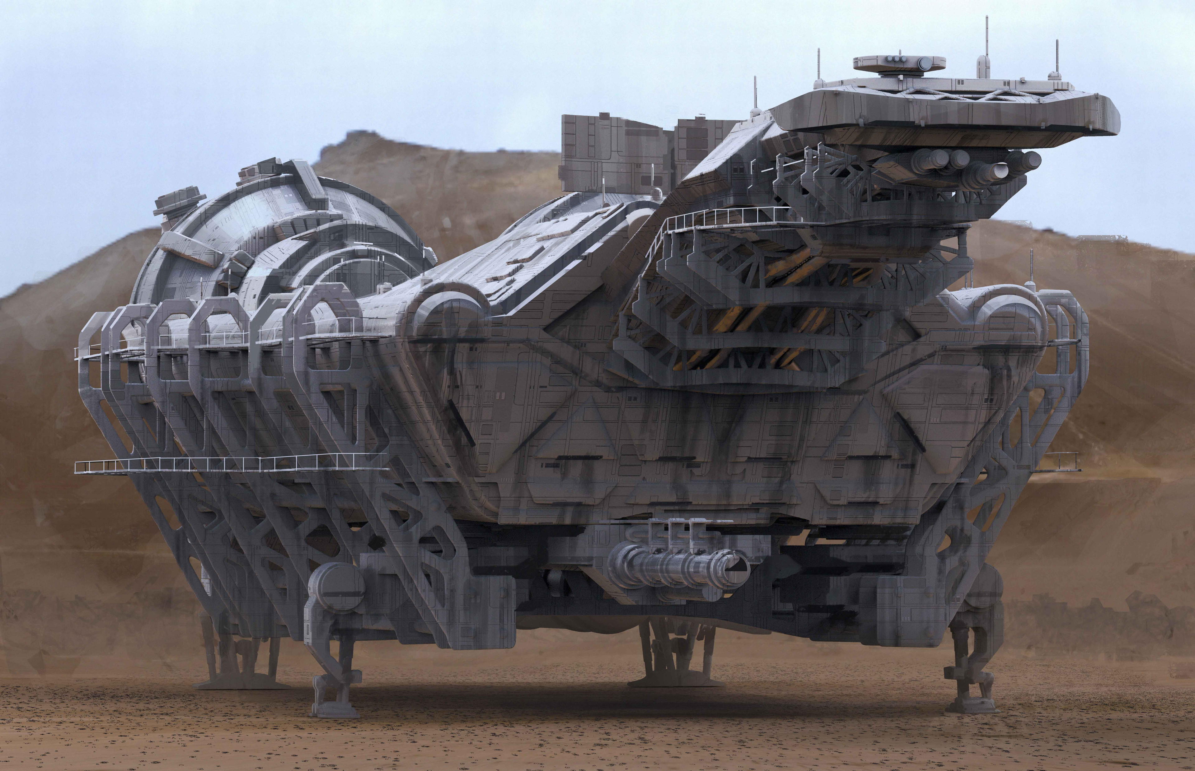 Paul Christopher - Sci Fi Space Ship_Science Vessel-01