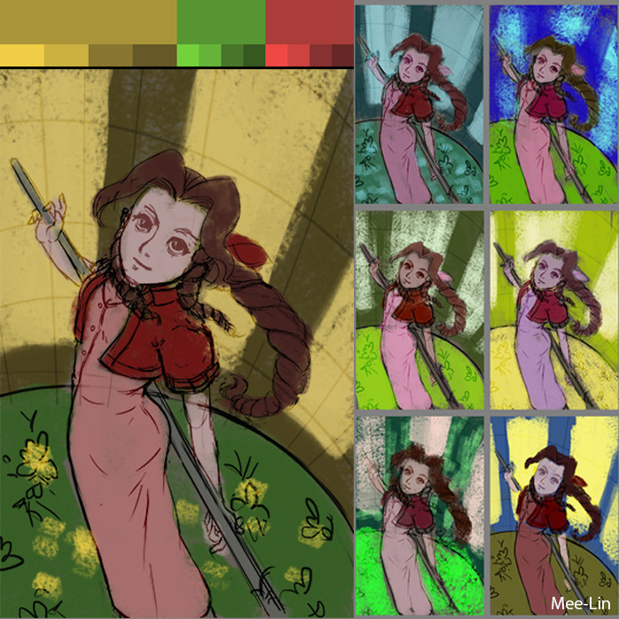 Katty Yew - Aerith Illustration