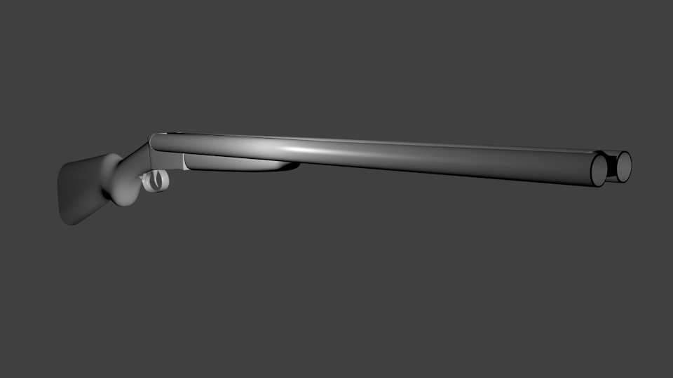ArtStation - Double Barrel Shotgun