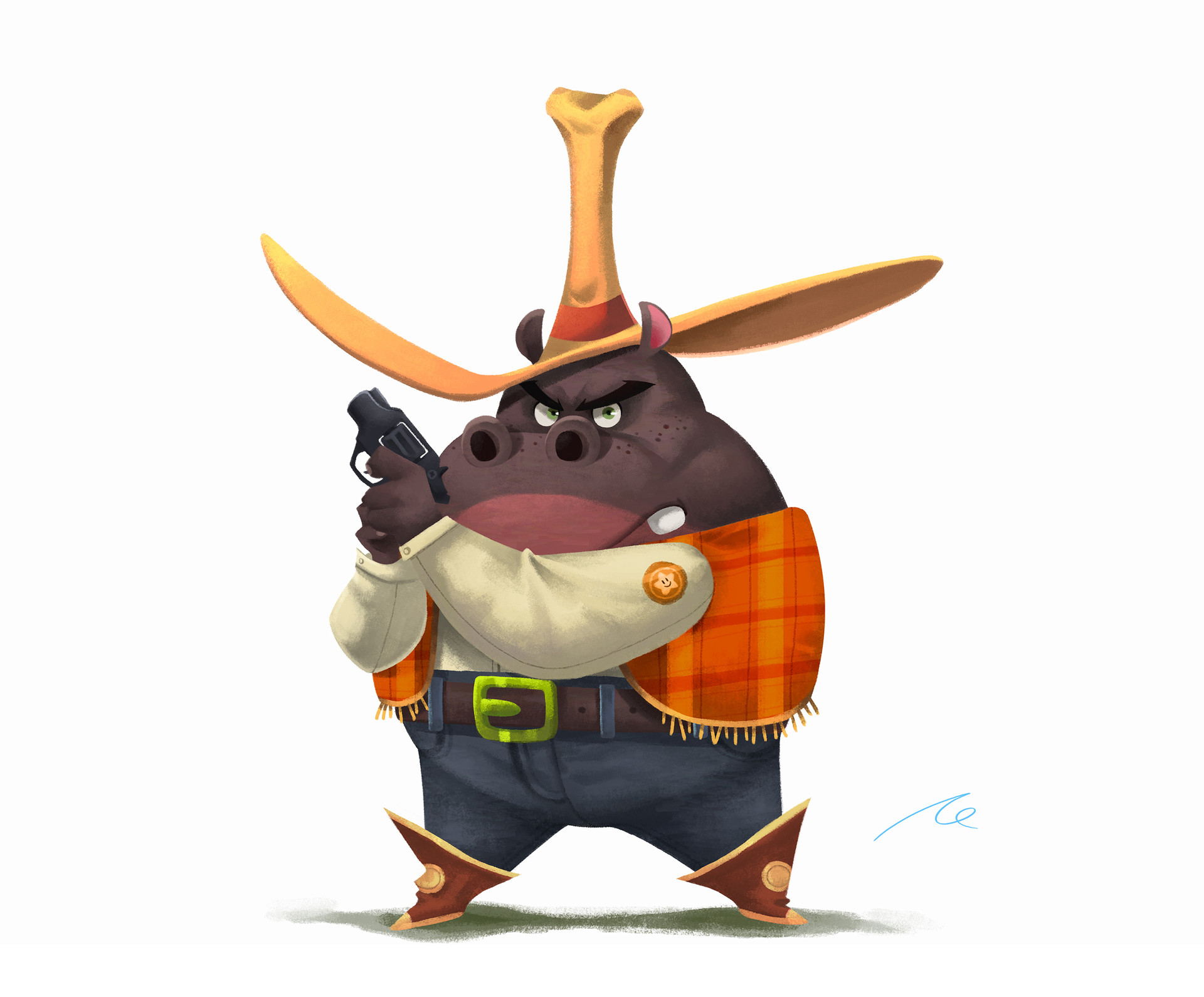 ArtStation - COWBOY HIPPO