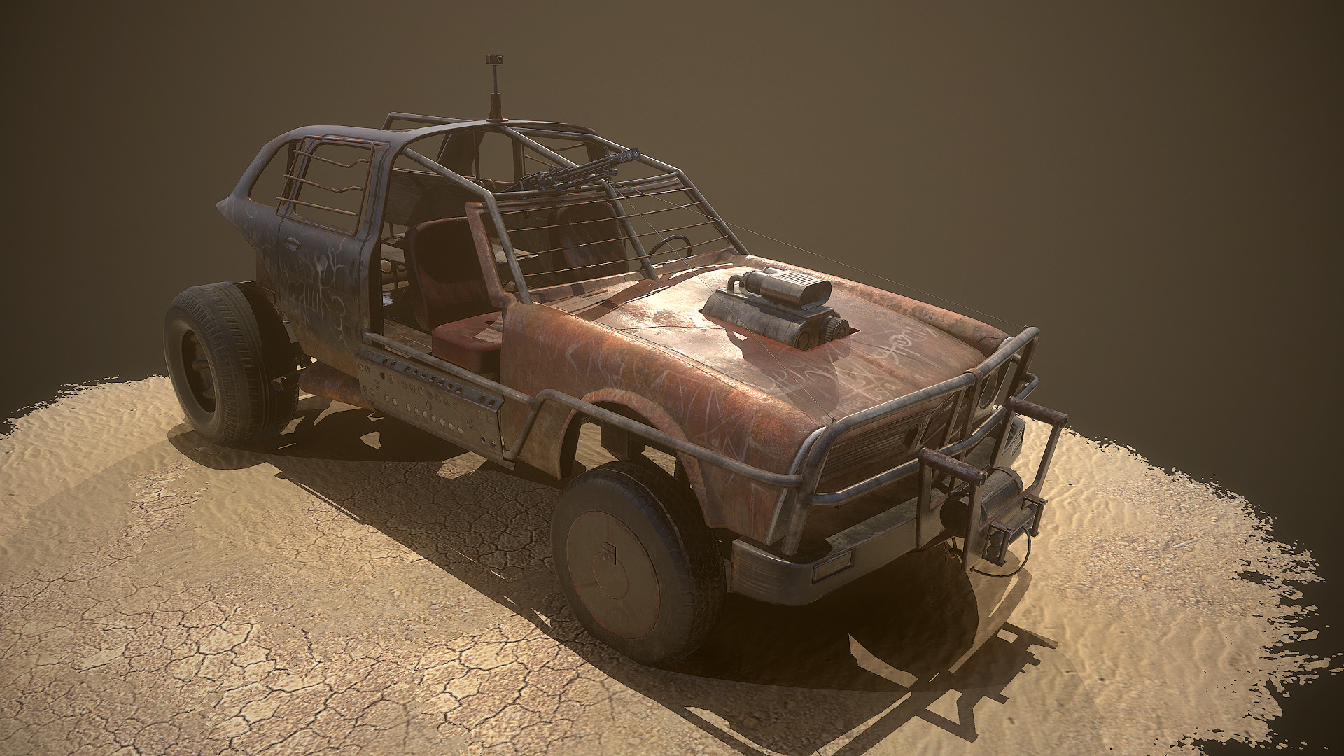 ArtStation - Post Apocalyptic Car