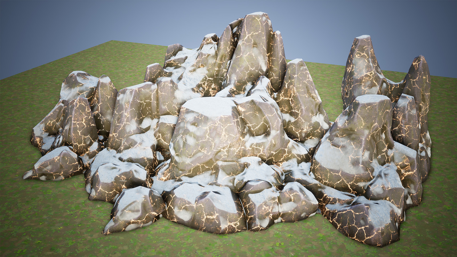GroomTD/LookDev - Andrew Krivulya - Stylized Rock for UE4 with ...