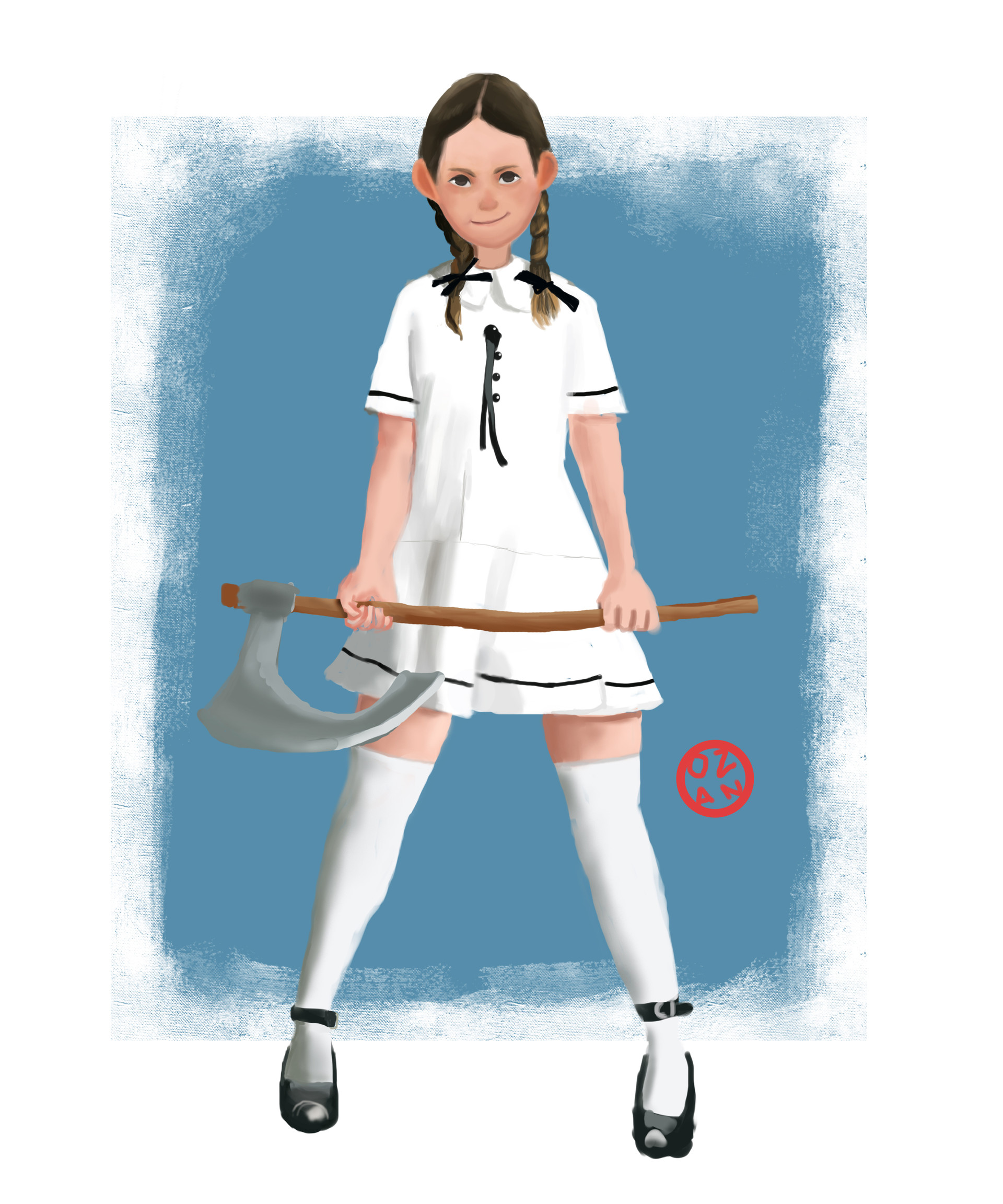 ArtStation - Girl with axe