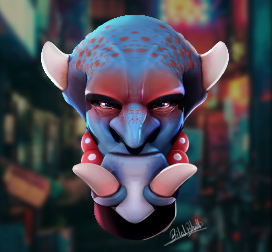 ArtStation - Creature bust in ZBRUSH