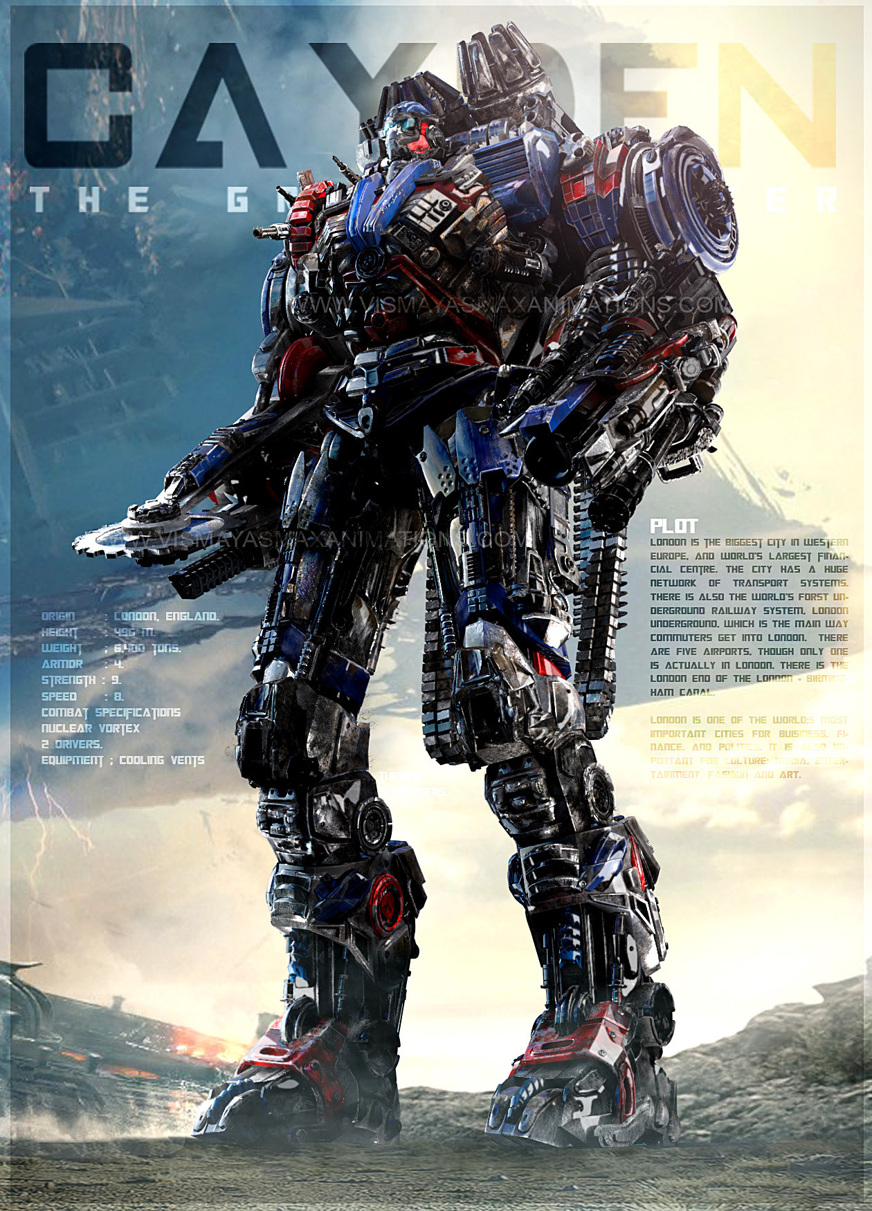 Vismayasmax Animations - Heavy Character Design Cayden - Digital 3D ...