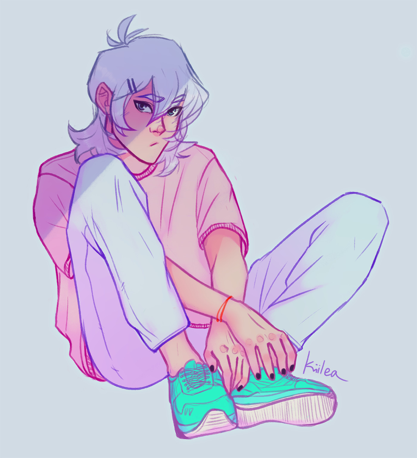 ArtStation - white haired boy