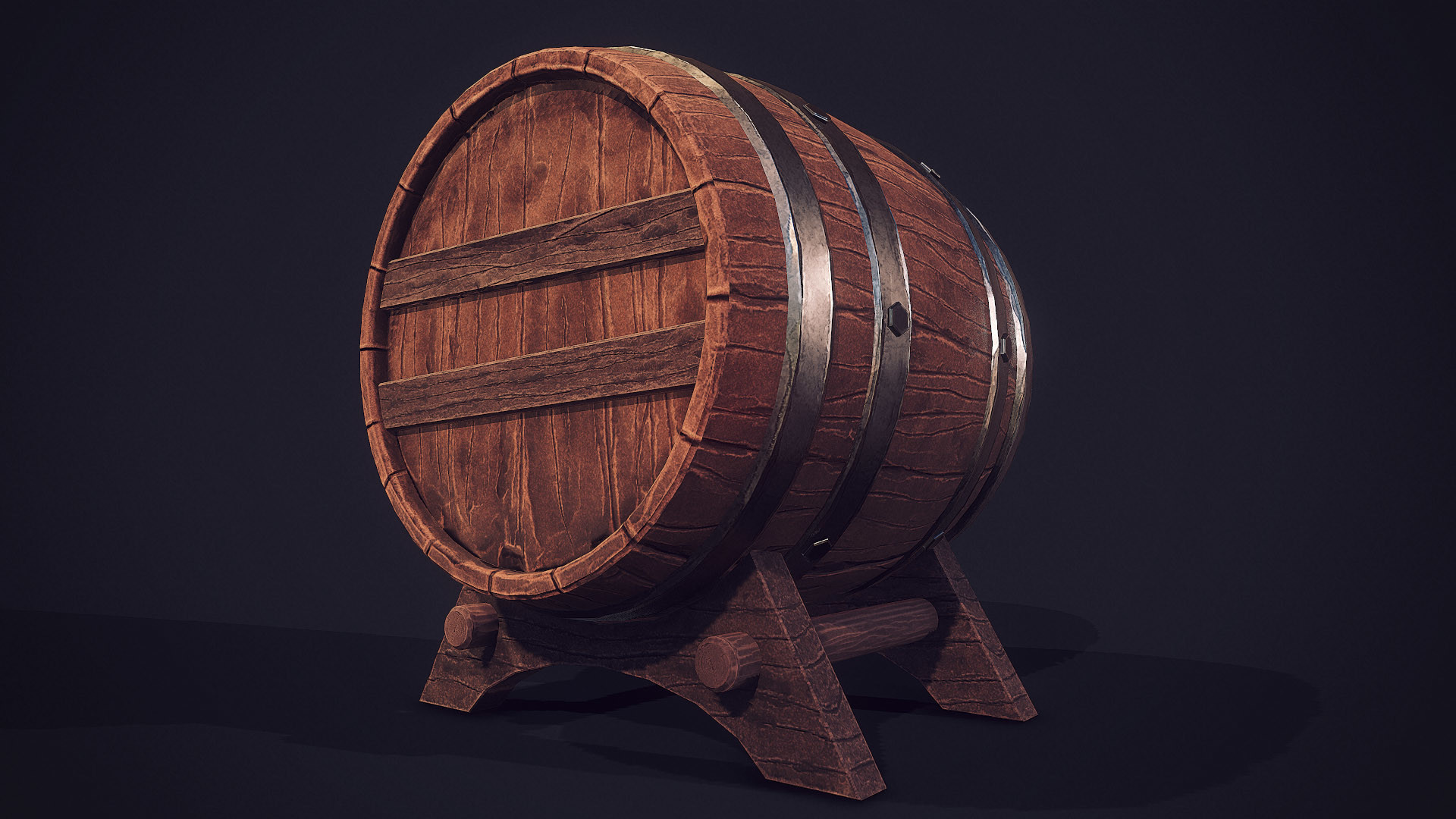 ArtStation - Stylized Barrel Prop