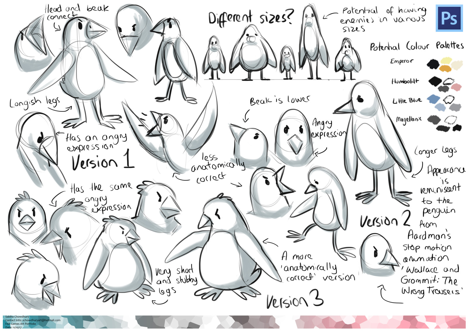 Sabiha Chowdhury - Collaborative Brief: Winter Adventure - Enemy NPC ...