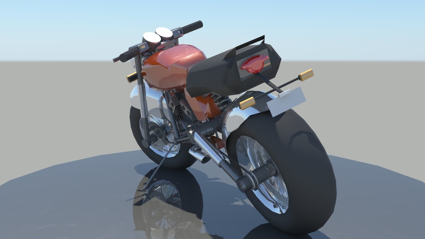 ArtStation - 3D model of a bike
