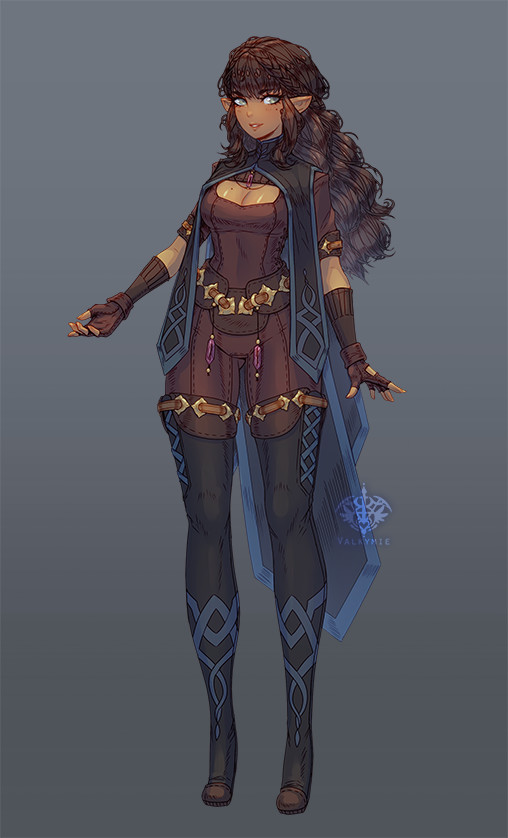ArtStation - Half-Elf Character Design