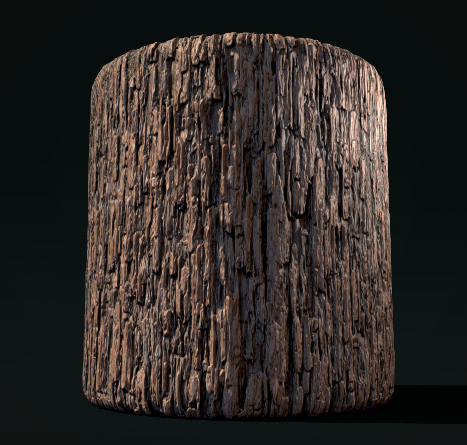 ArtStation - Substance - bark study #1
