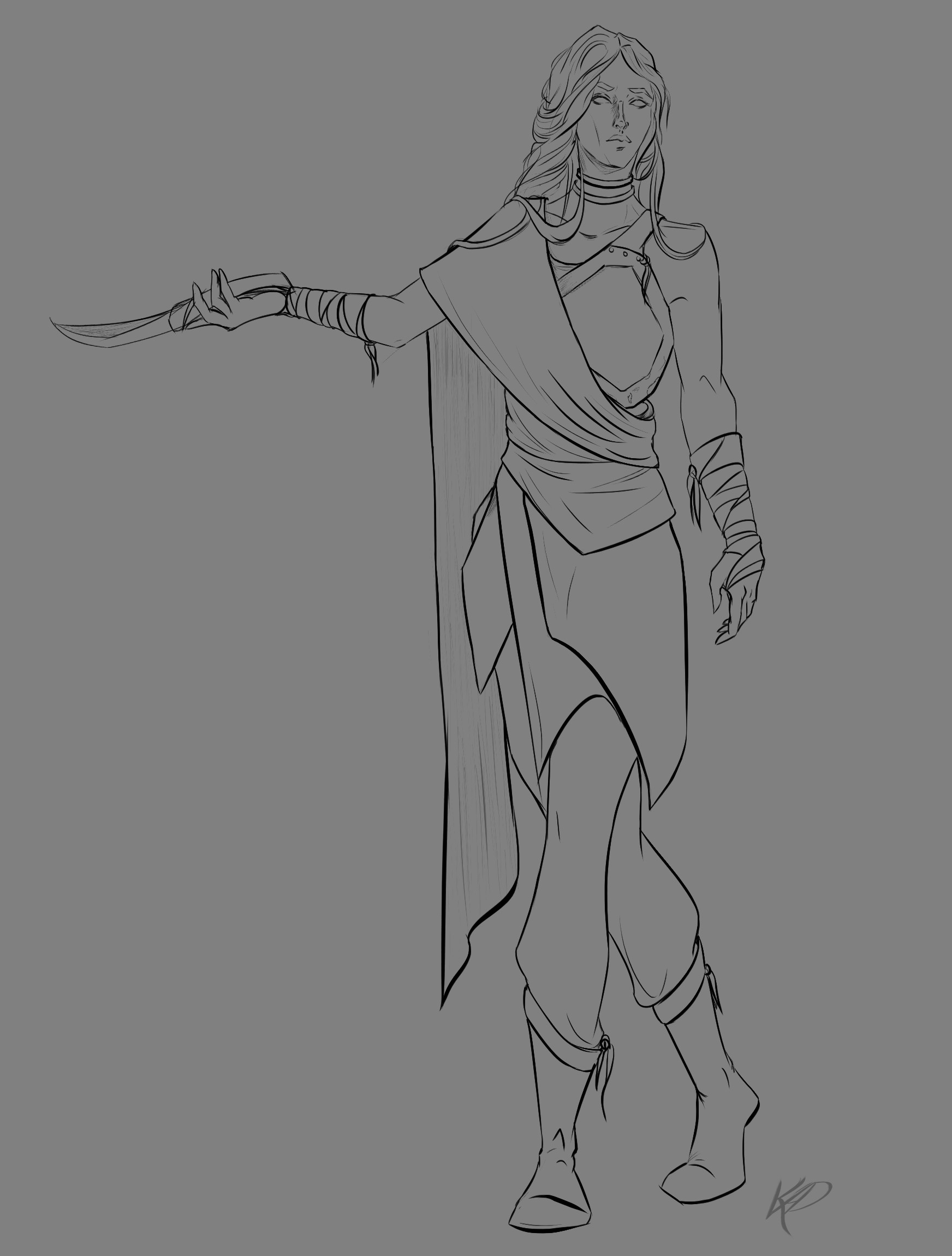 Sarah Martin - Ezlyn - Fantasy Seer Character Design