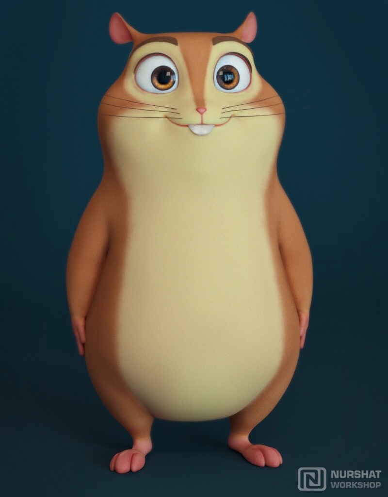ArtStation - Cartoon Hamster