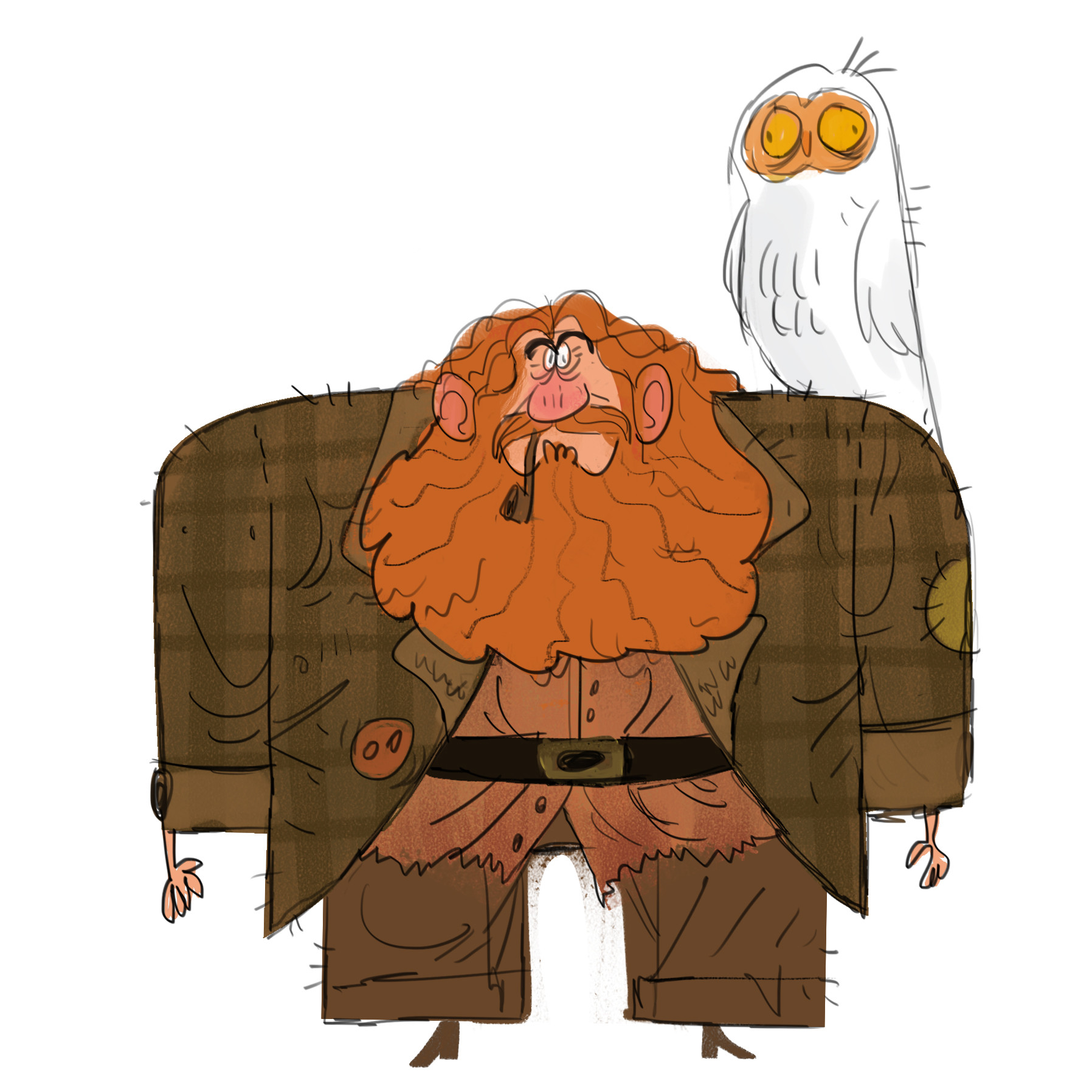 ArtStation - Harry potter- Hagrid