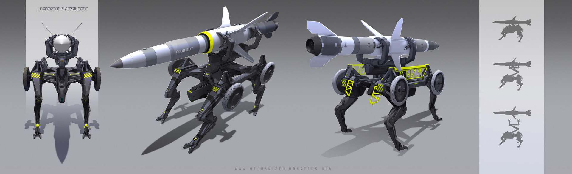 MissleDog by Alice Bruderer : r/ImaginaryTechnology