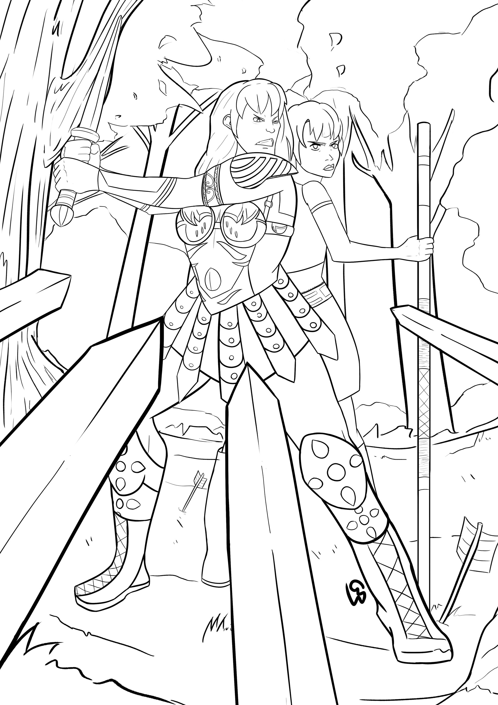xena coloring pages