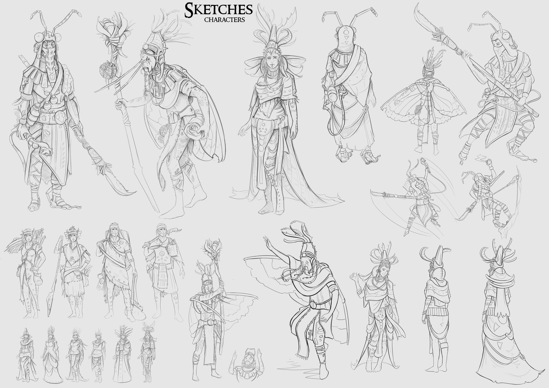 ArtStation - Colony character sketches