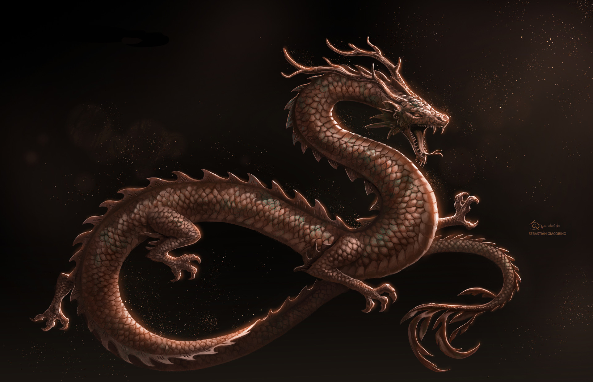 Bronze Dragon Wallpaper