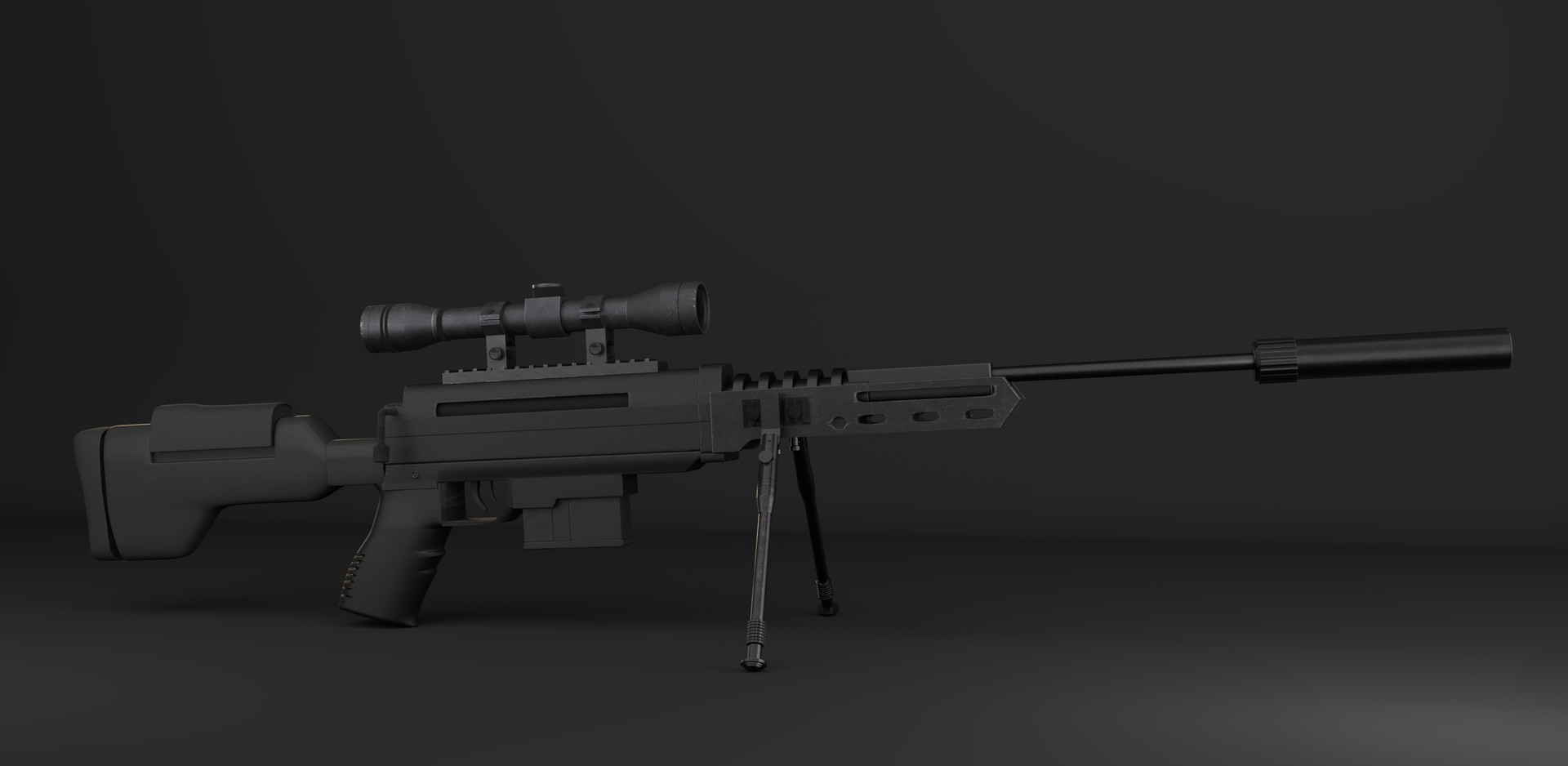 ArtStation - Sniper Air Rifle