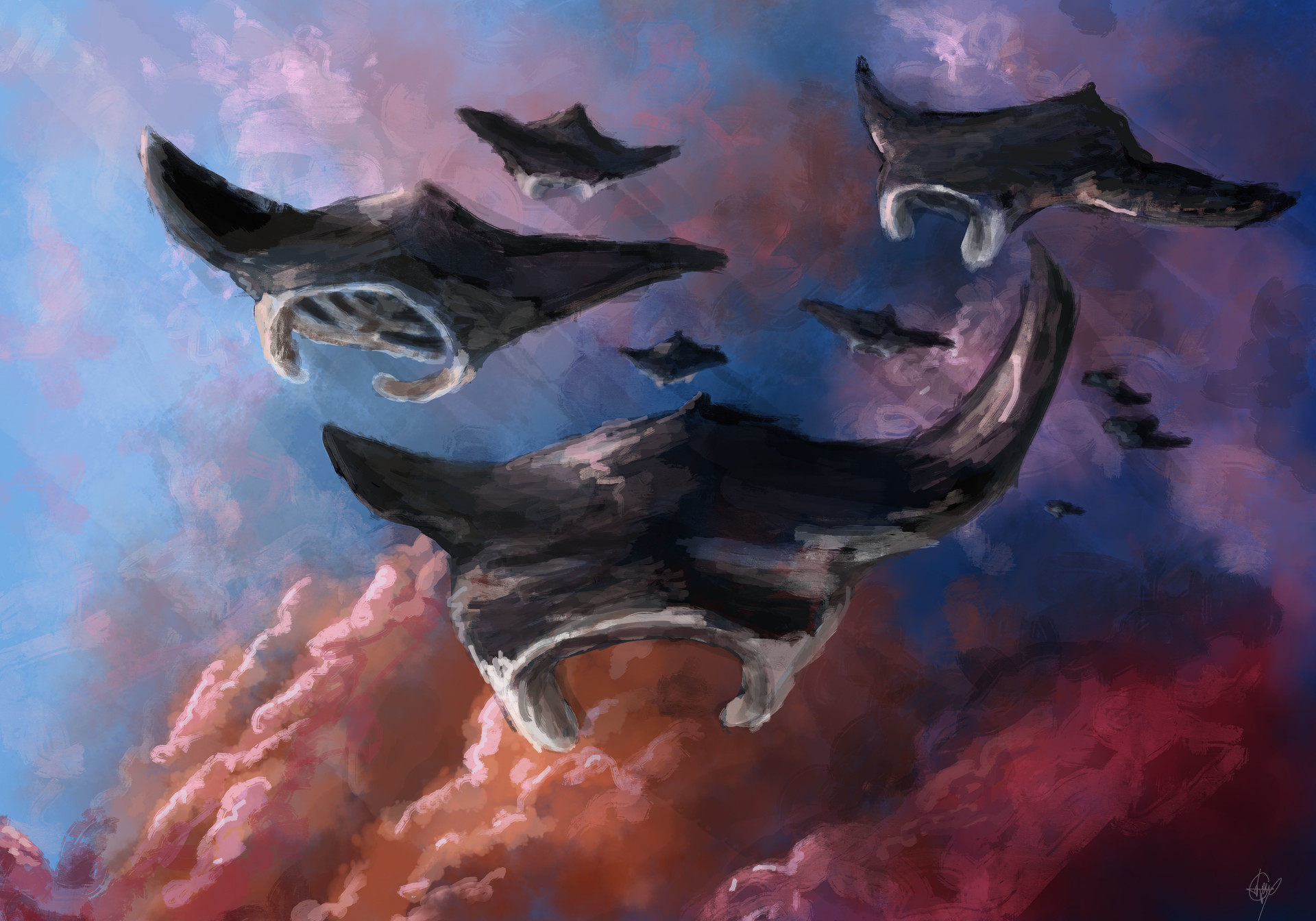 ArtStation - Soaring Rays
