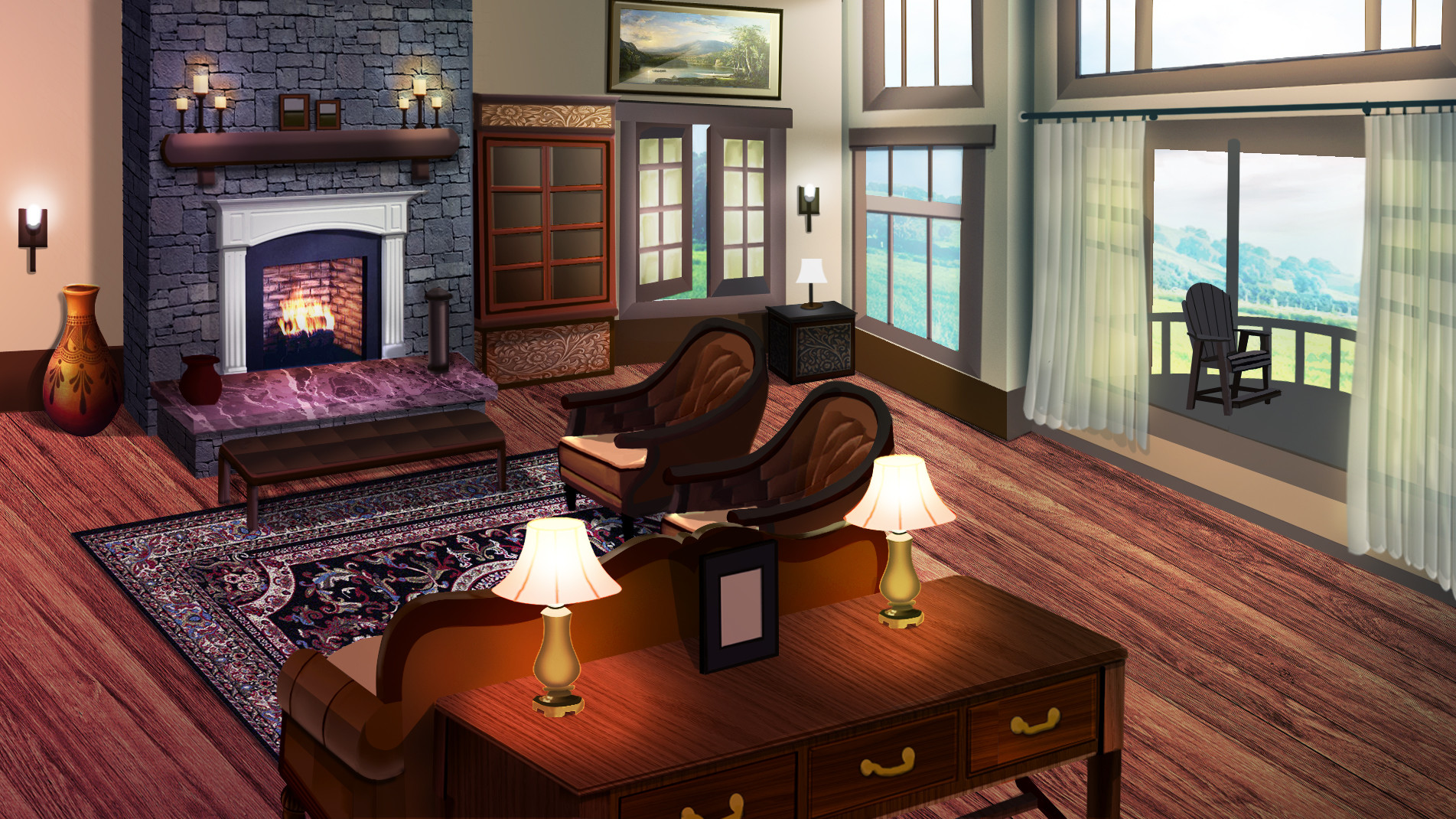 ArtStation - living room