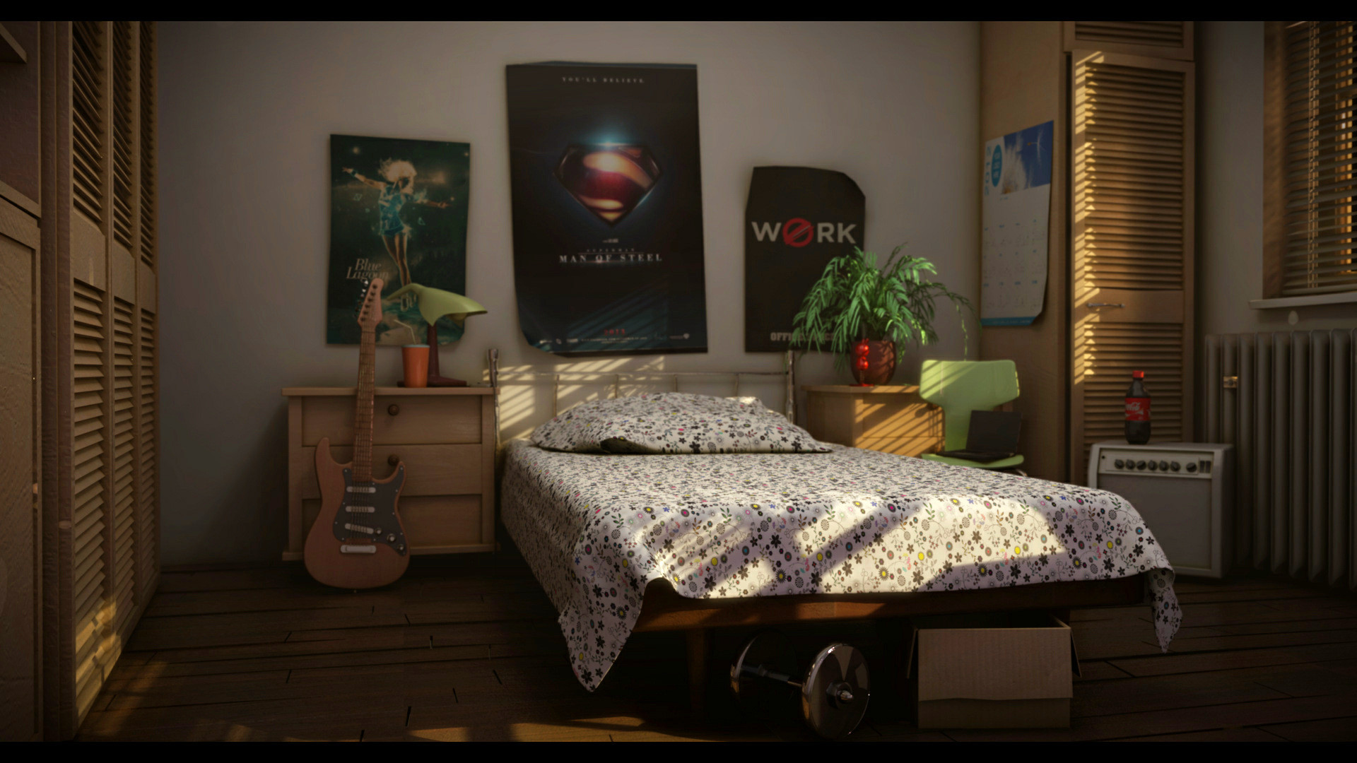 ArtStation - Bedroom scene Lighting