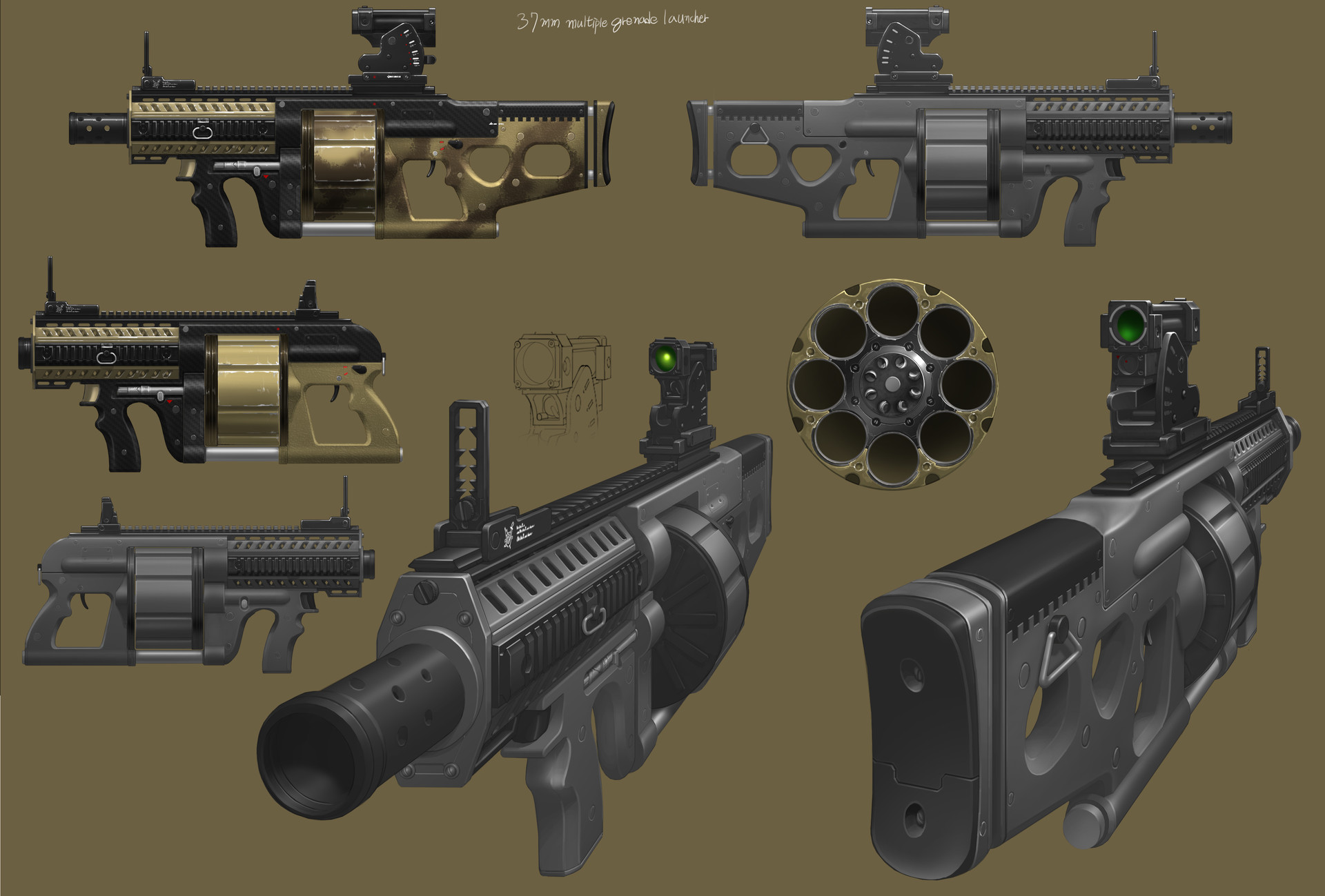 ArtStation - Grenade Launcher M