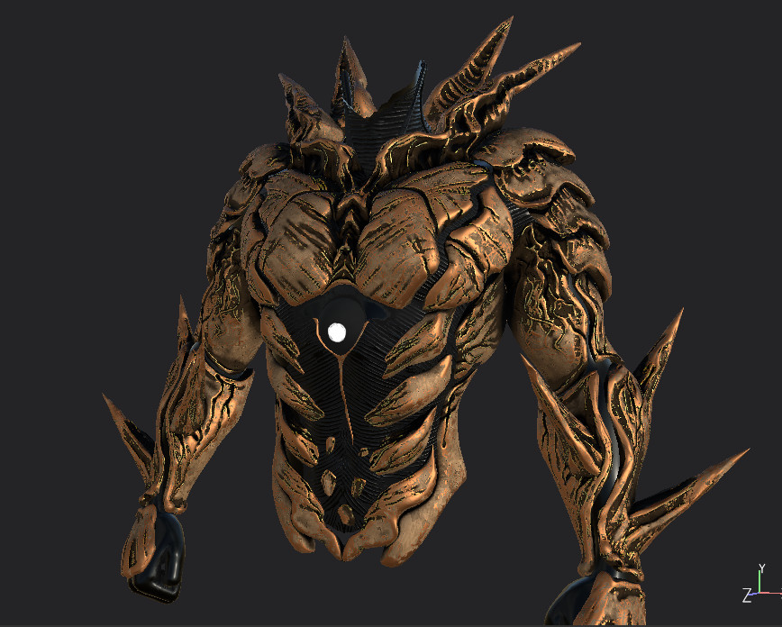 Sacha Delon - 3D Boros (OnePunch Man) on Unreal Engine + video & sketchfab