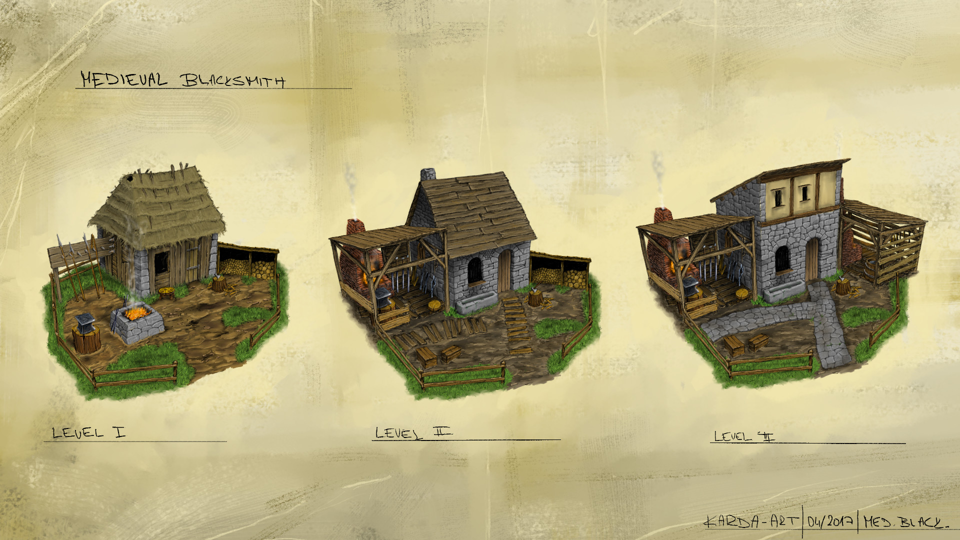 ArtStation - Medieval buildings