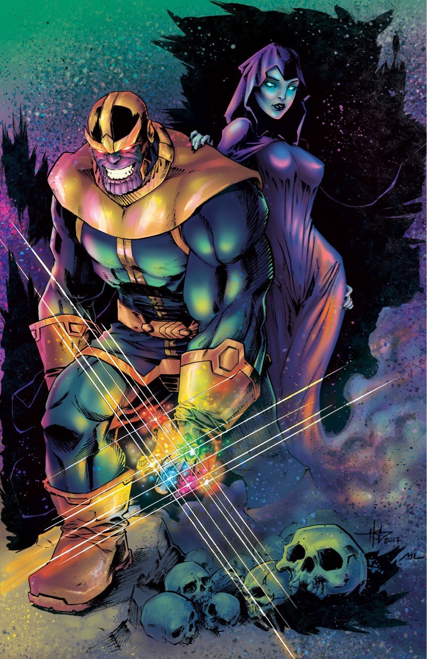 Matías Laborde - Thanos and Death color work