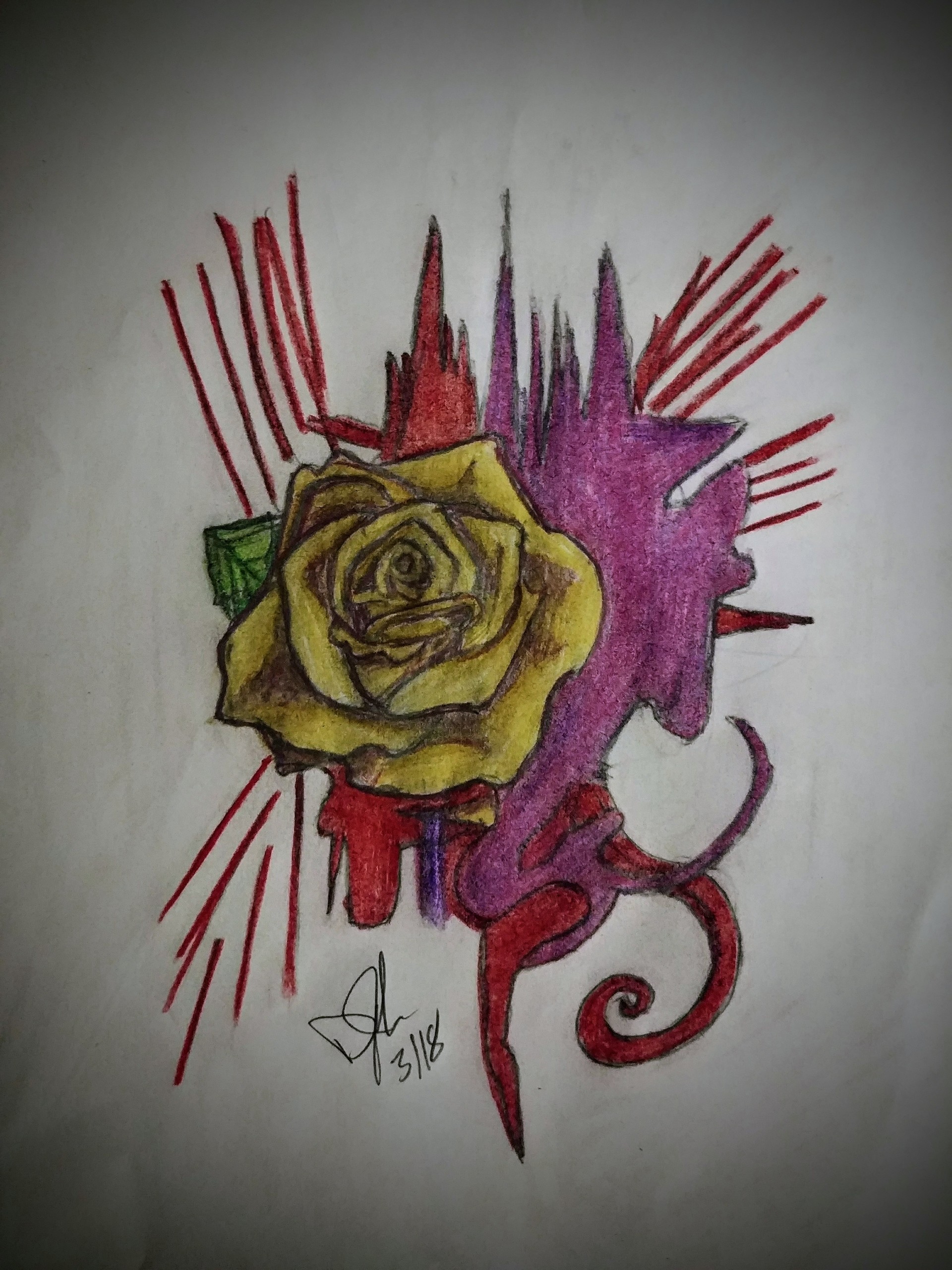 ArtStation - Abstract rose
