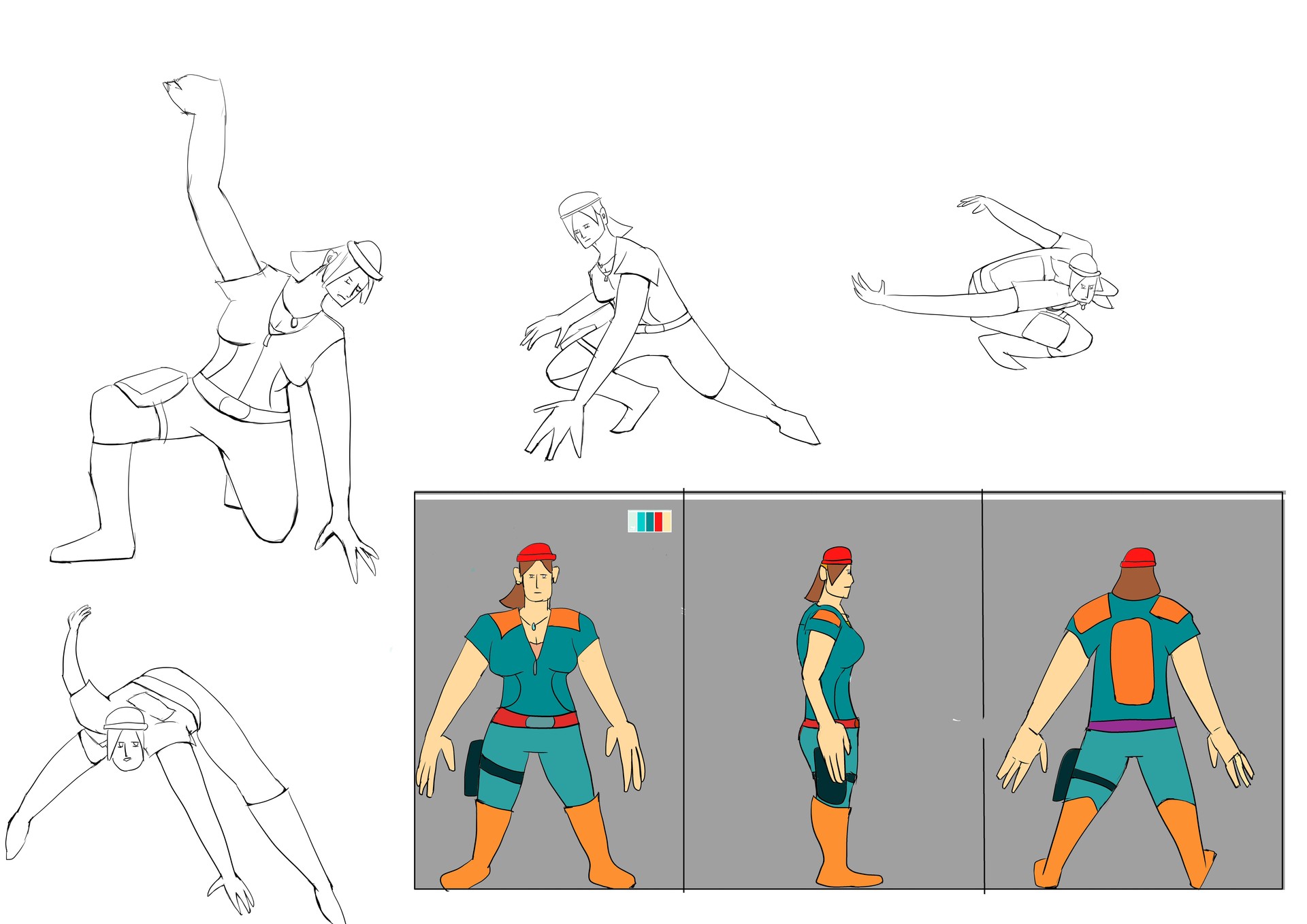 ArtStation - Spelunking girl