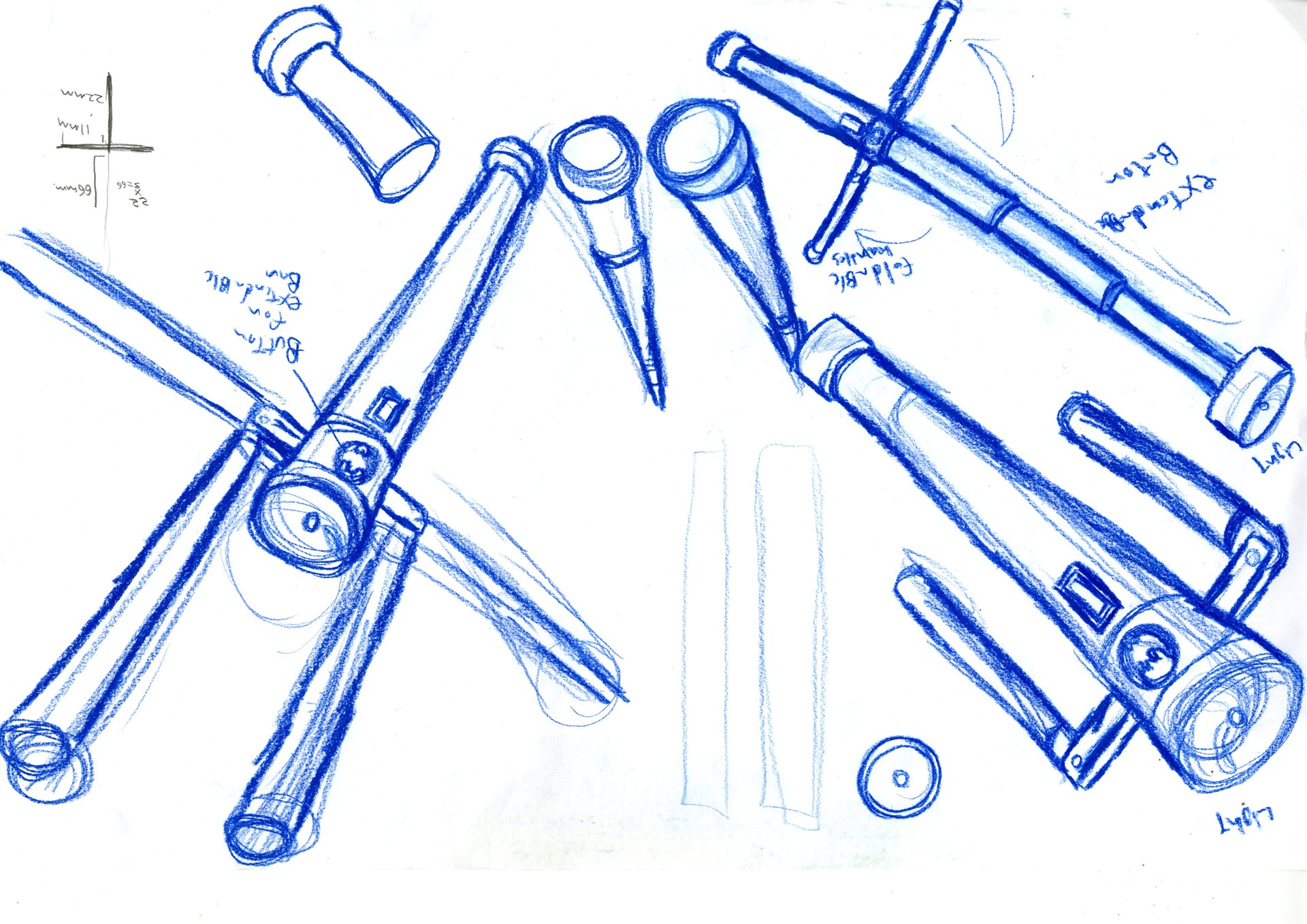 Joshua T Jenkins - Low Poly Sci-fi Space Baton Sabre