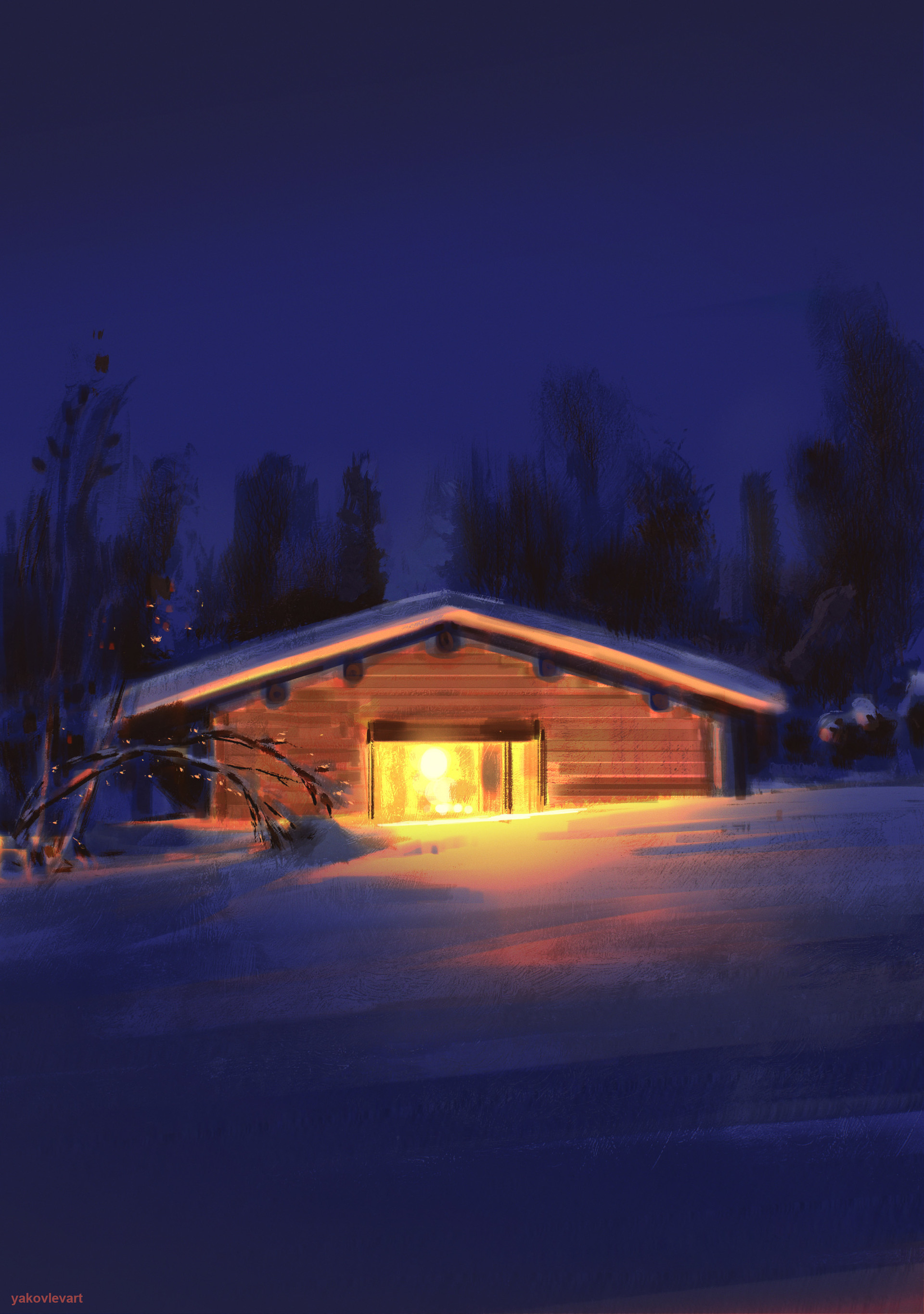 ArtStation - Cozy Cabin