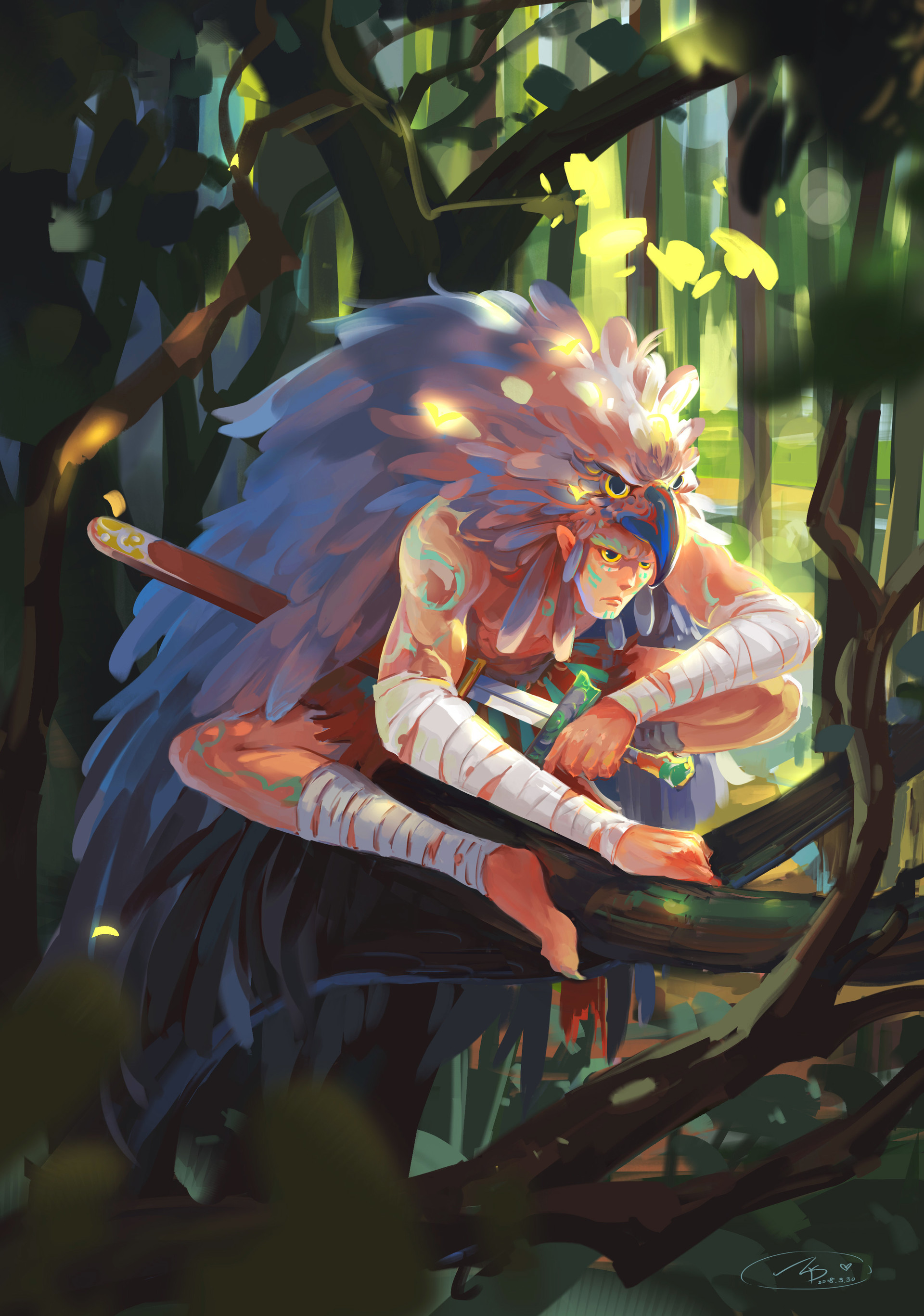 ArtStation - Feather tribe.