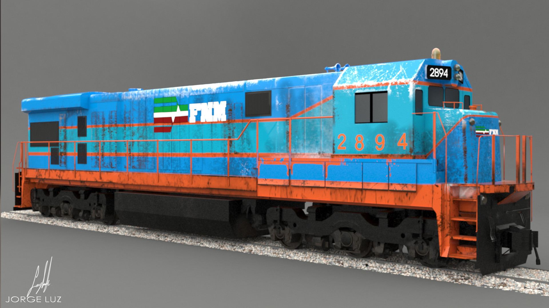 ArtStation - Locomotive GE-C30-7