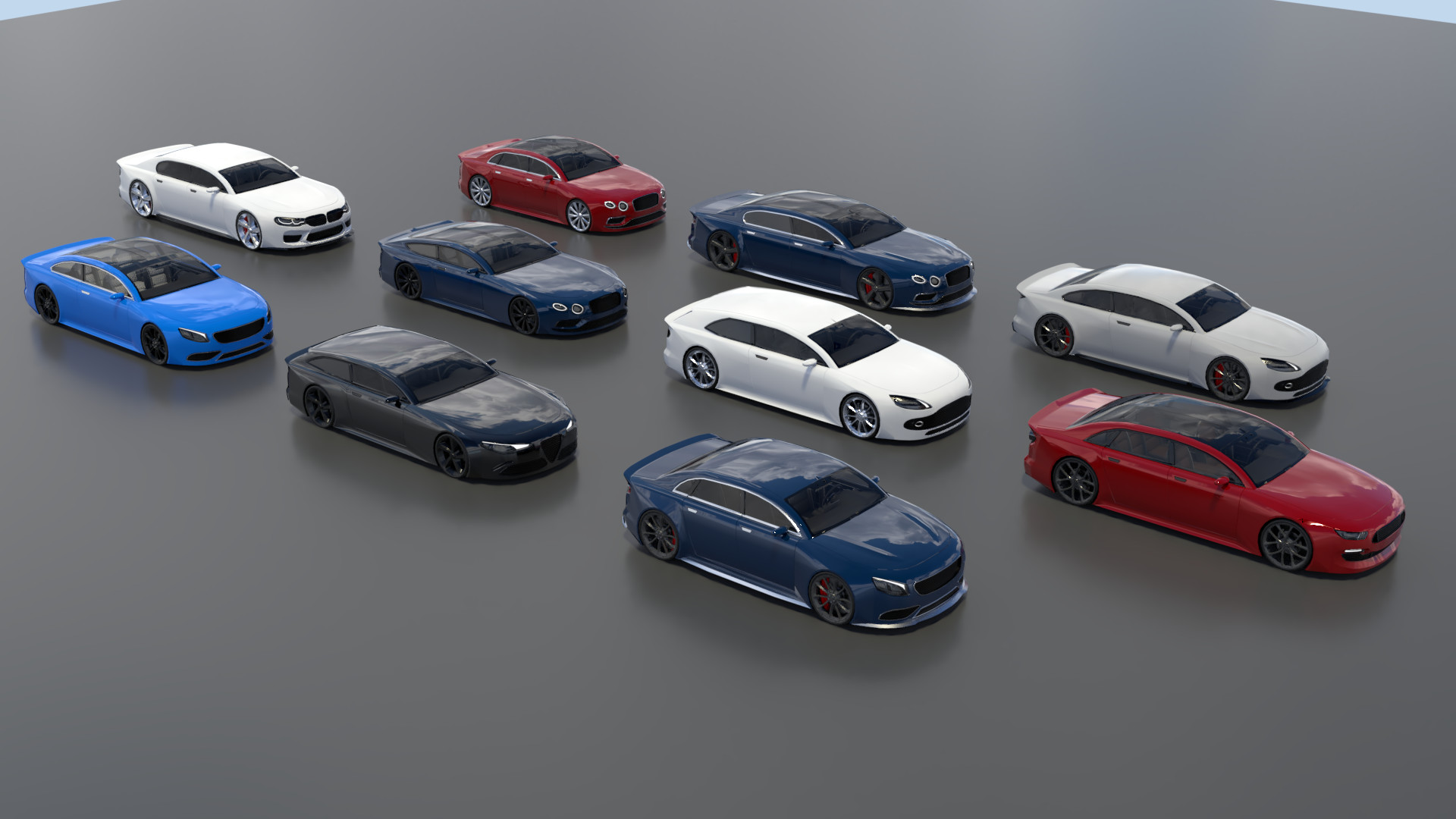 ArtStation - Generic 10 Car Pack