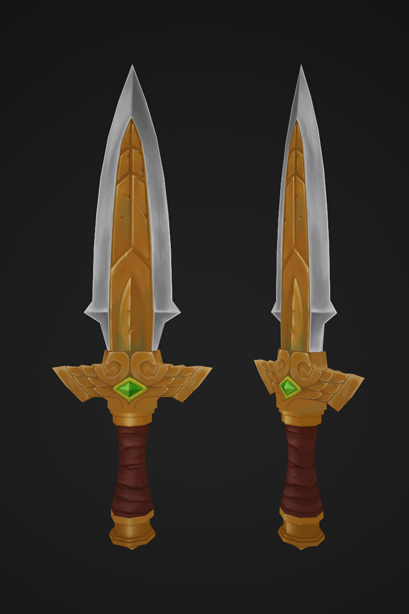 ArtStation - Hand paint dagger