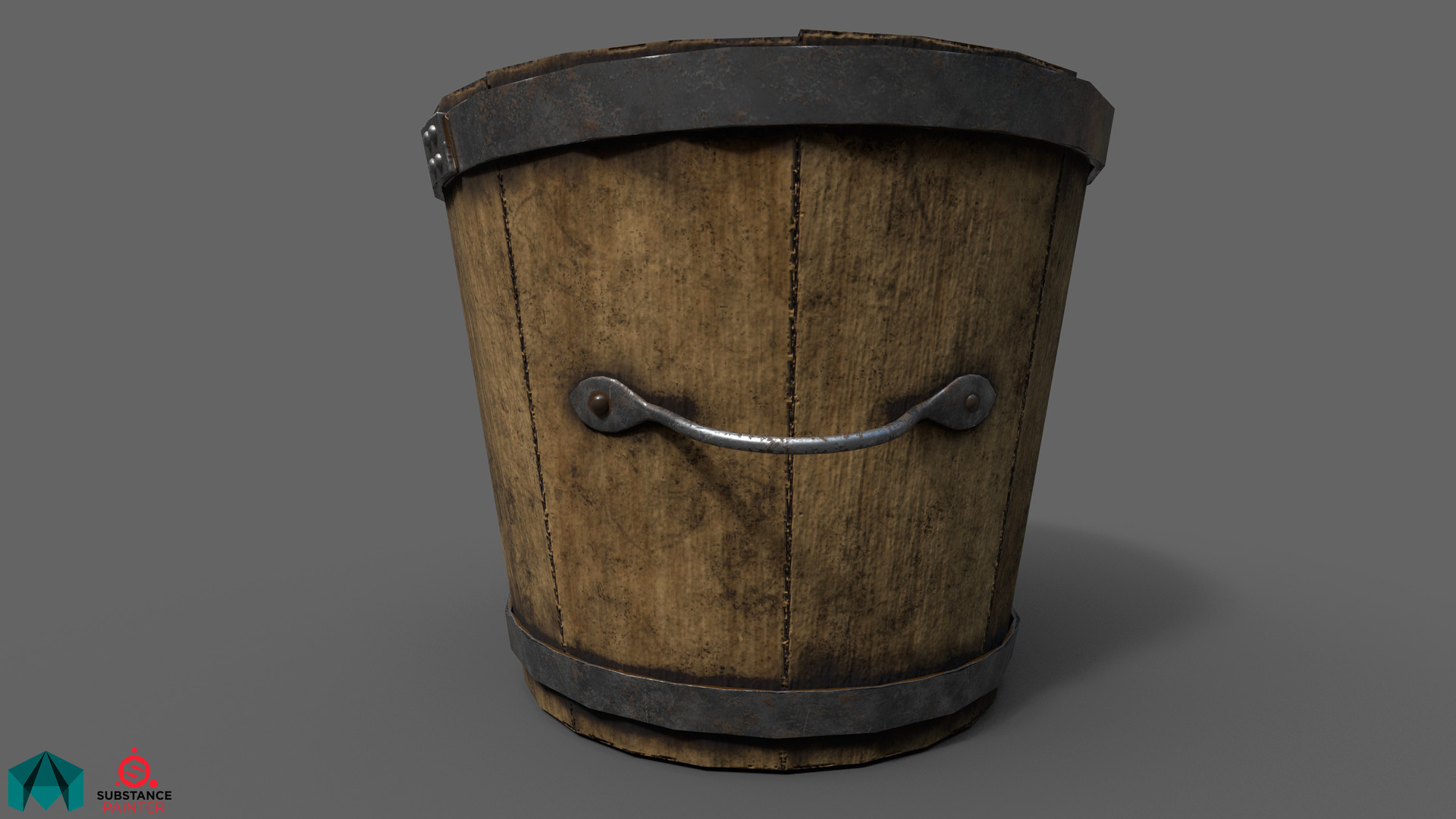 ArtStation - Wood Bucket